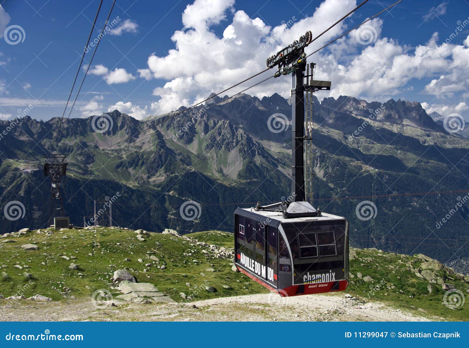 Teleférico de Chamonix imagen de archivo. Imagen de recorrido - 11299047