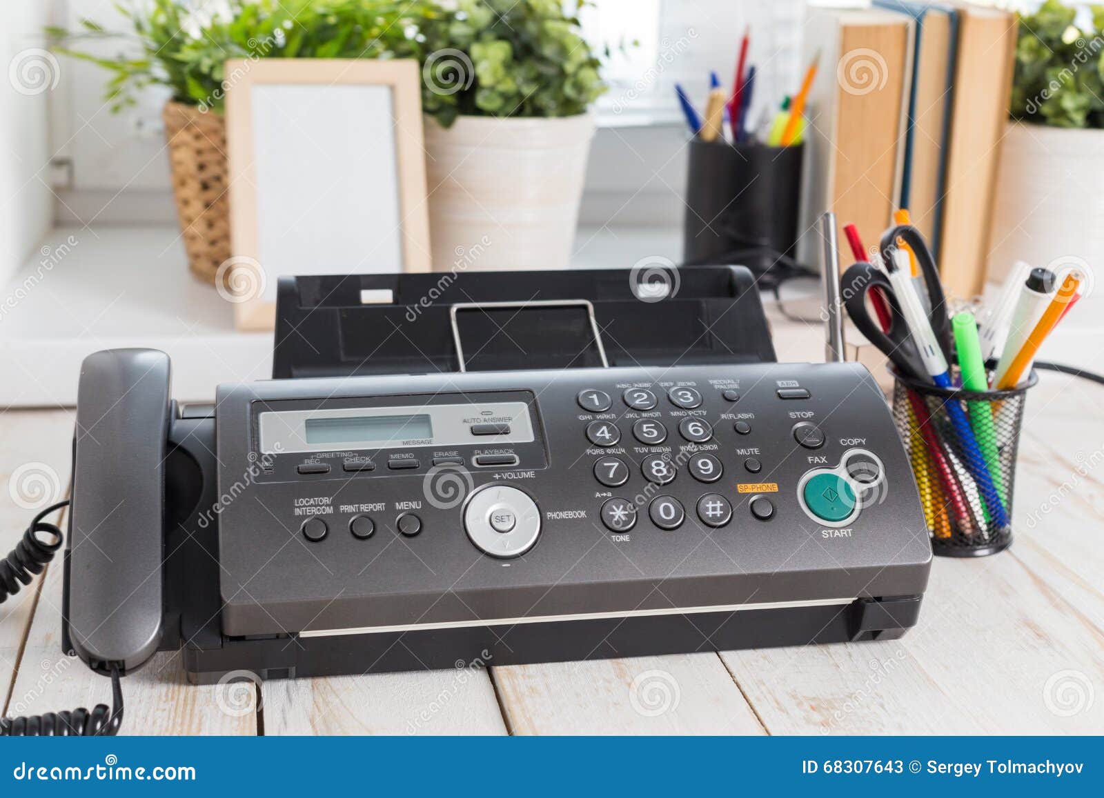 Telefax fotografering för bildbyråer. Bild av trycka - 68307643