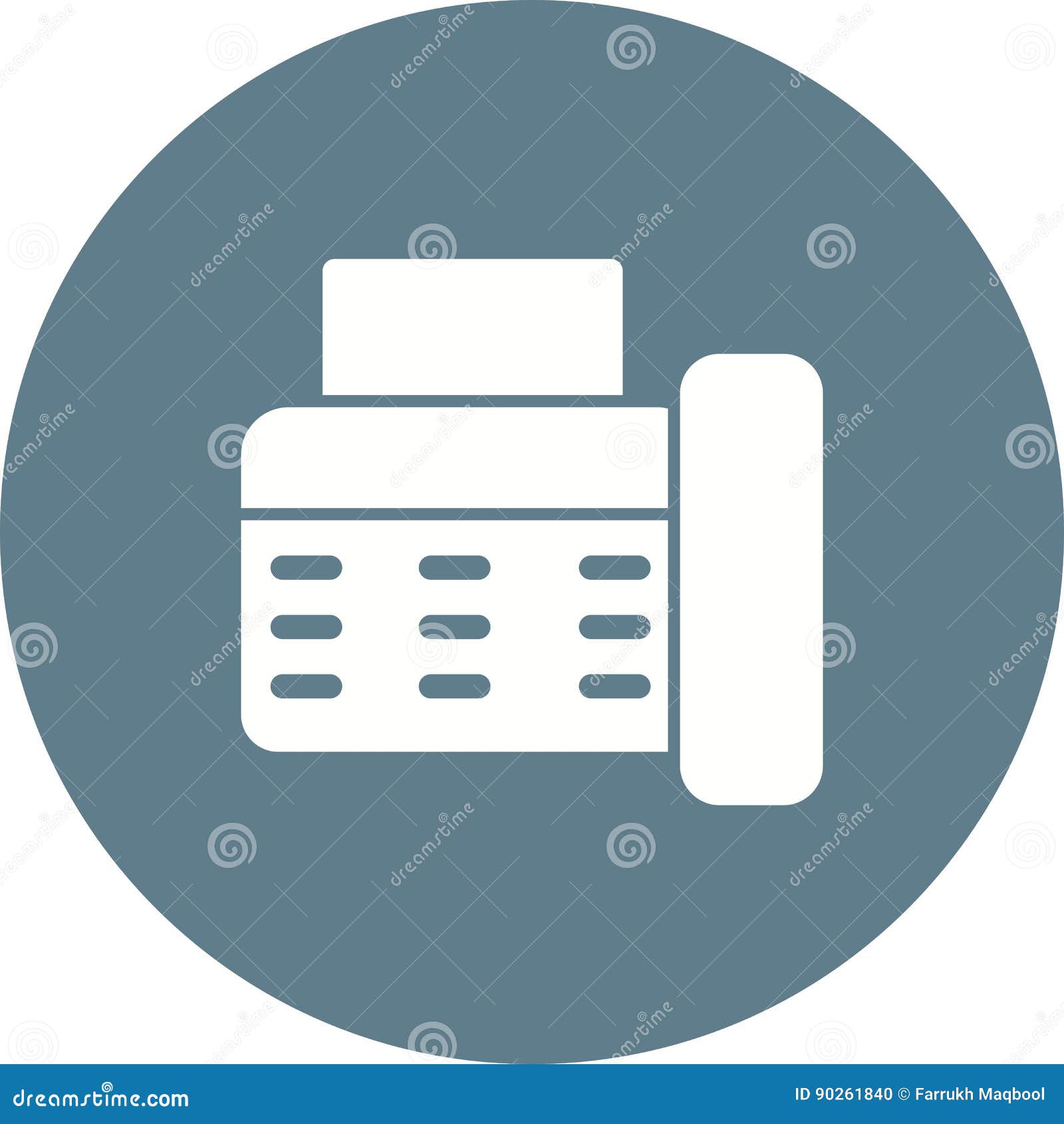 Telefax vektor illustrationer. Illustration av maskin - 90261840