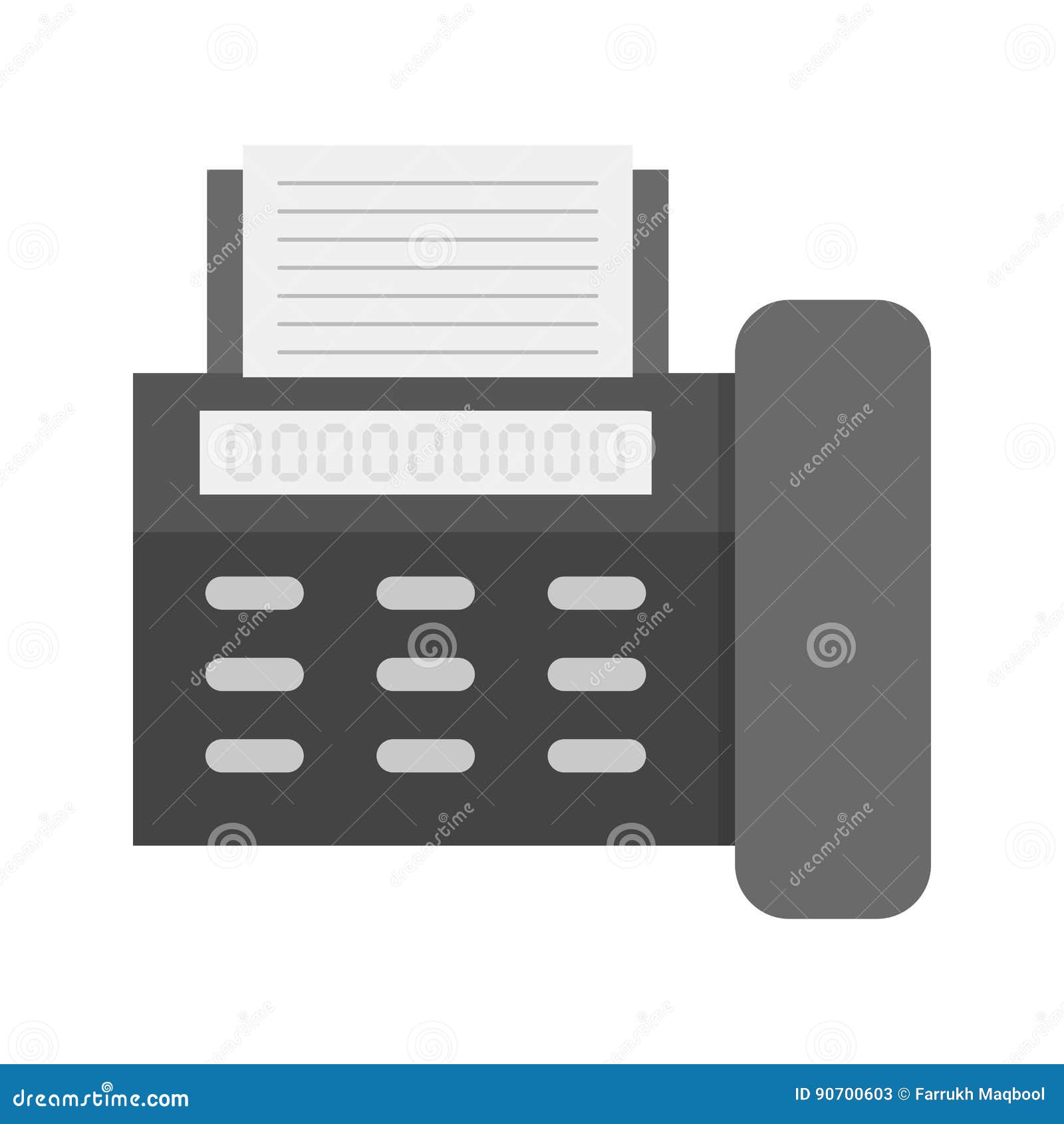 Telefax vektor illustrationer. Illustration av manöverenhet - 90700603