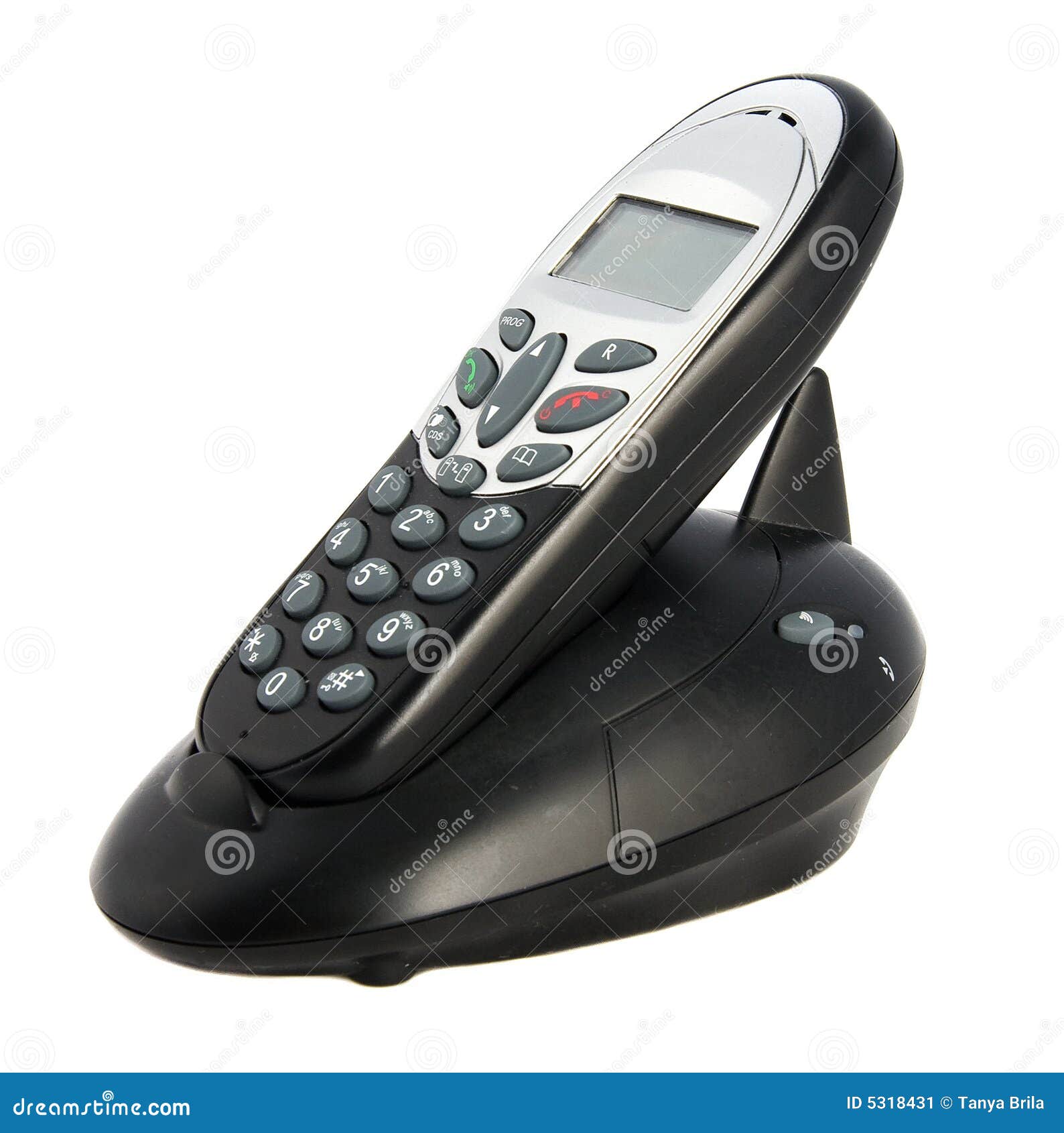 Telefon cordless obraz stock. Obraz złożonej z bezprzewodowy - 5318431