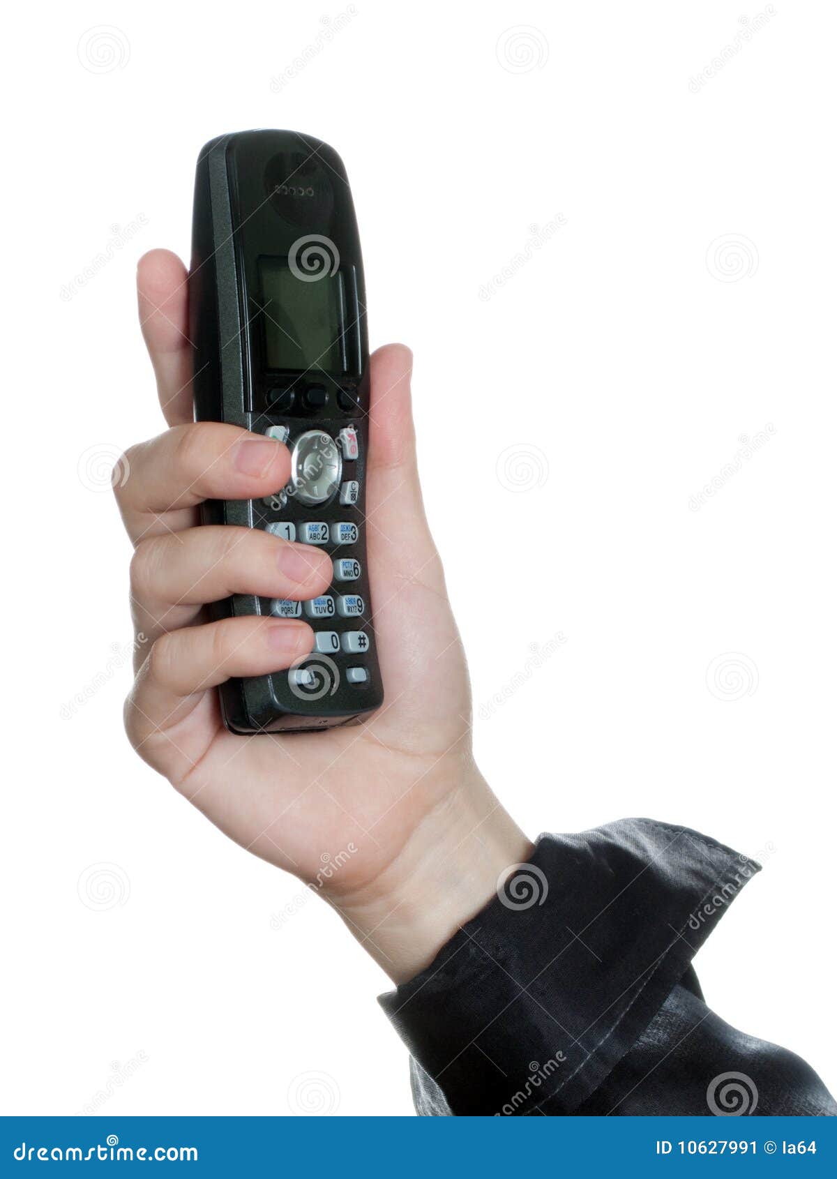 Telefon in der Hand stockbild. Bild von schwarzes, beweglich - 10627991