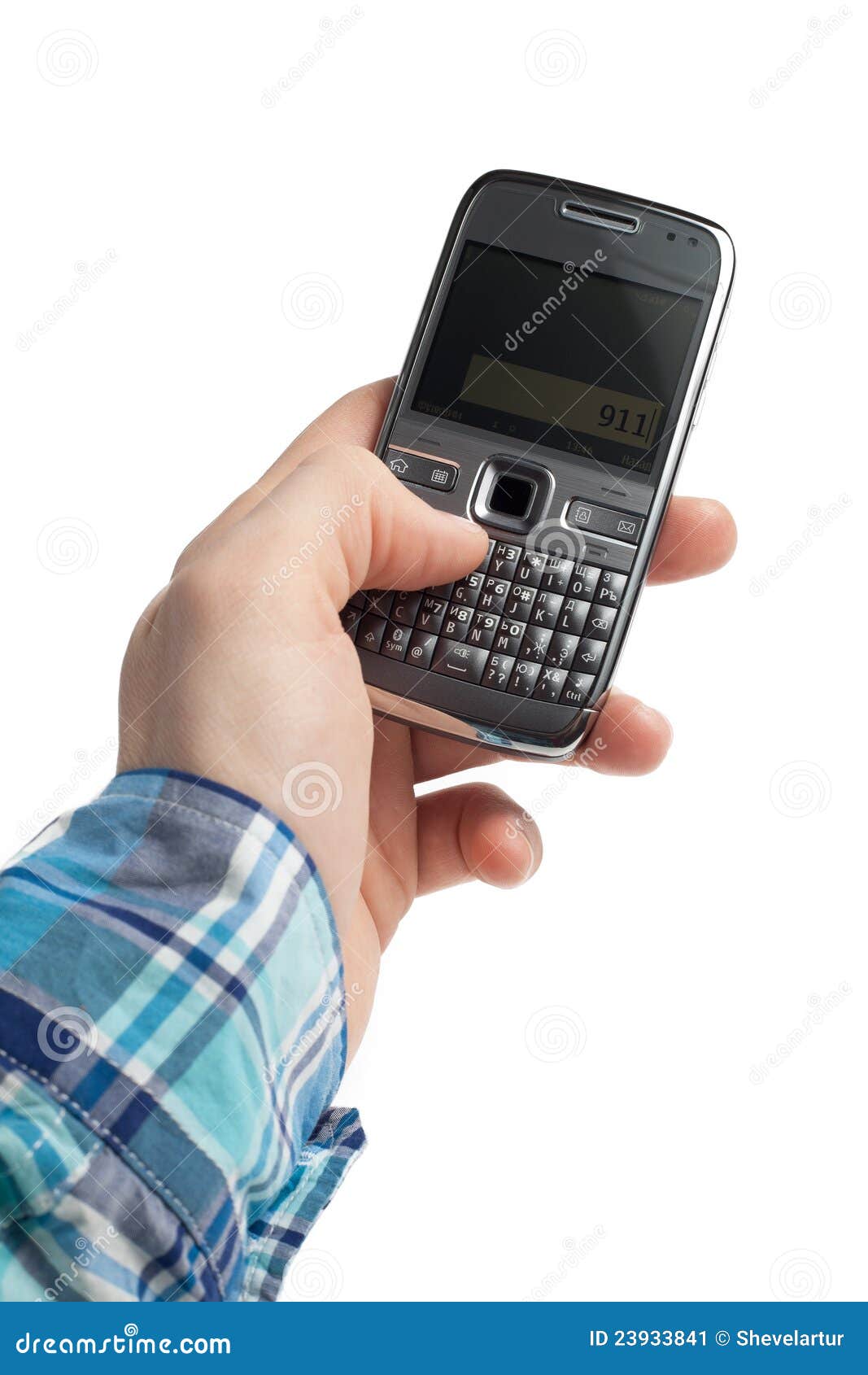 Telefon in der Hand stockbild. Bild von organisator, zelle - 23933841