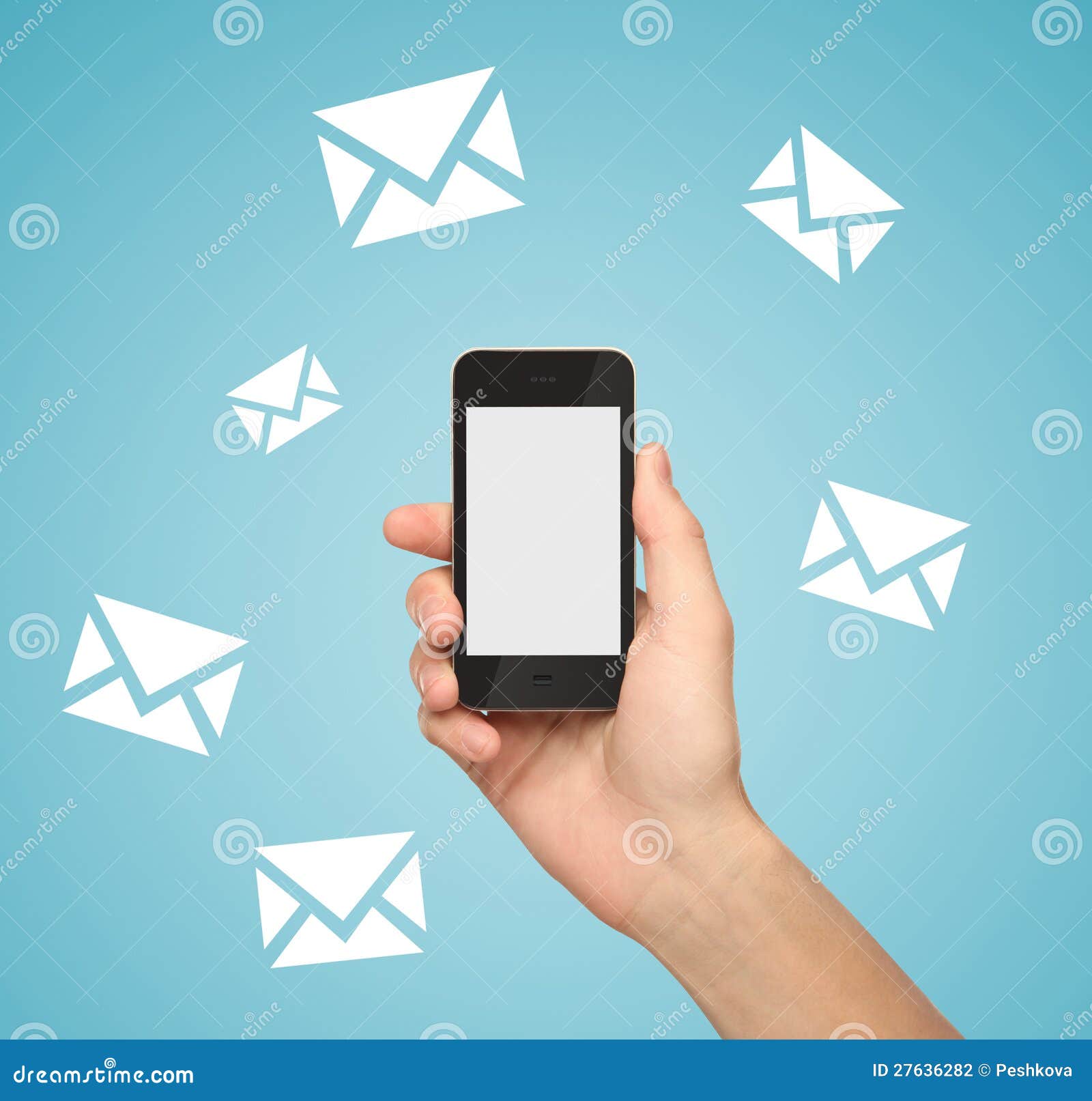 Telefon mit eMail-Zeichen stockfoto. Bild von telefon - 27636282