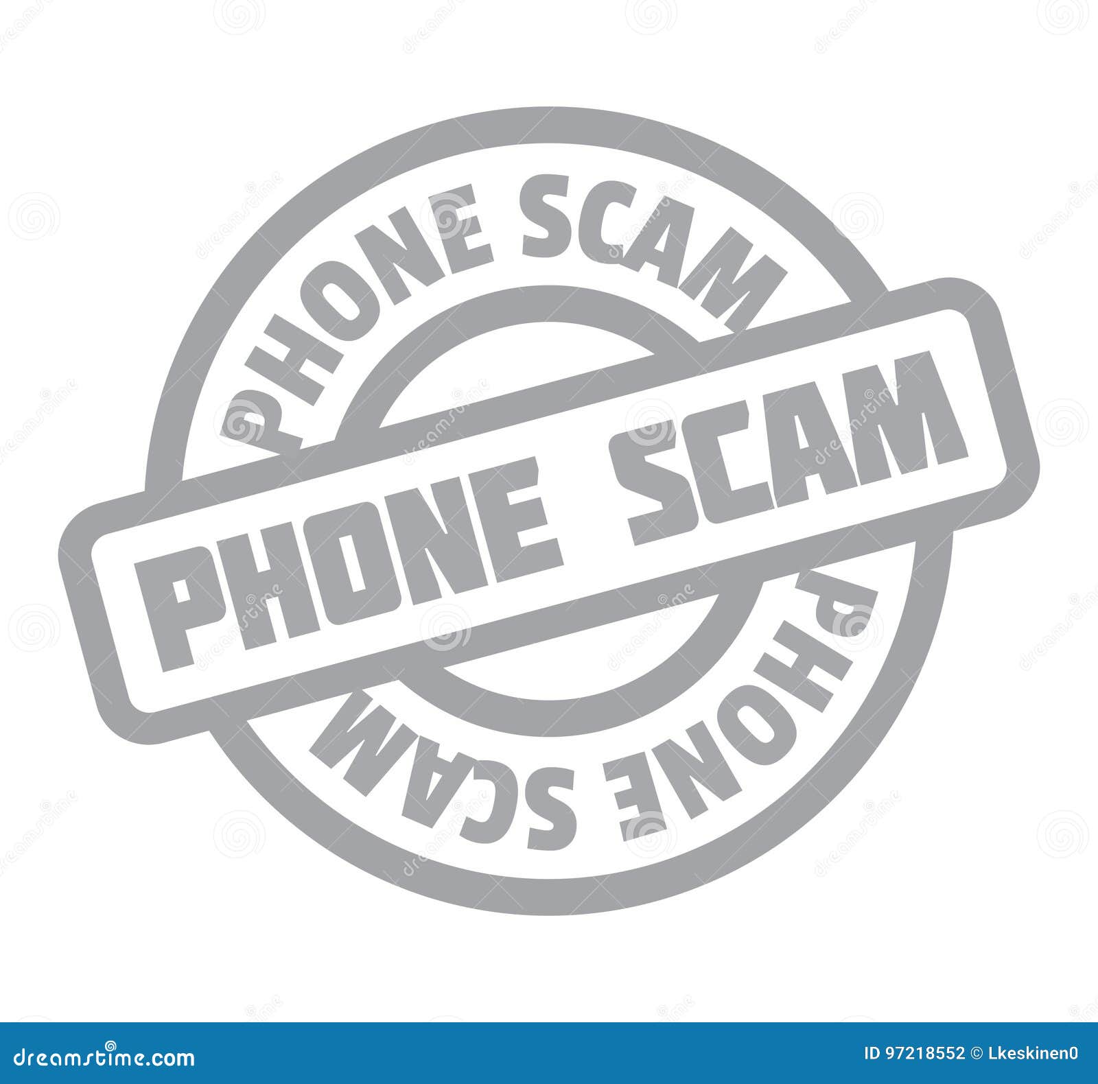 Telefon-Scam-Stempel vektor abbildung. Illustration von kluft - 97218552