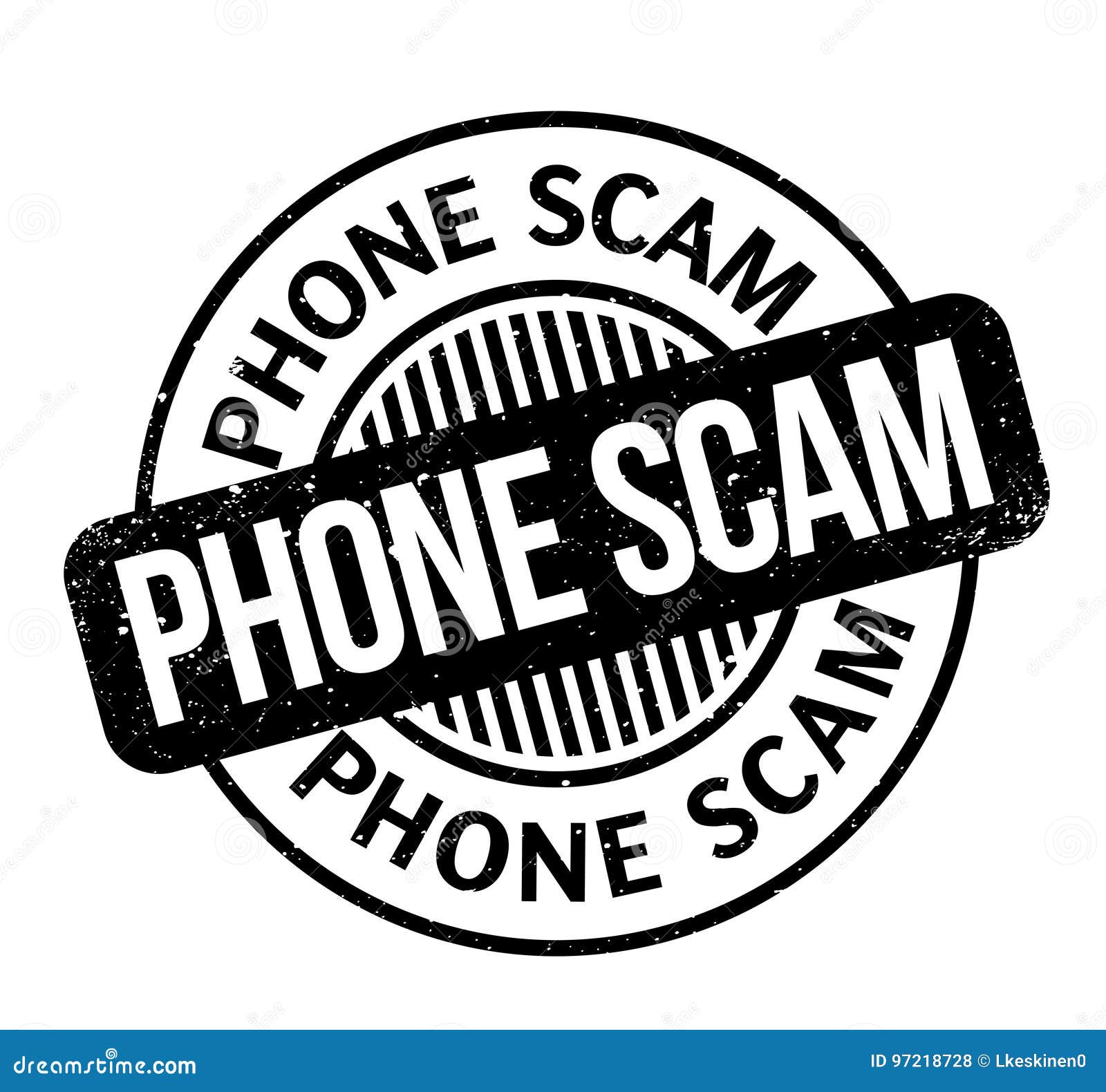 Telefon-Scam-Stempel vektor abbildung. Illustration von vorsatz - 97218728