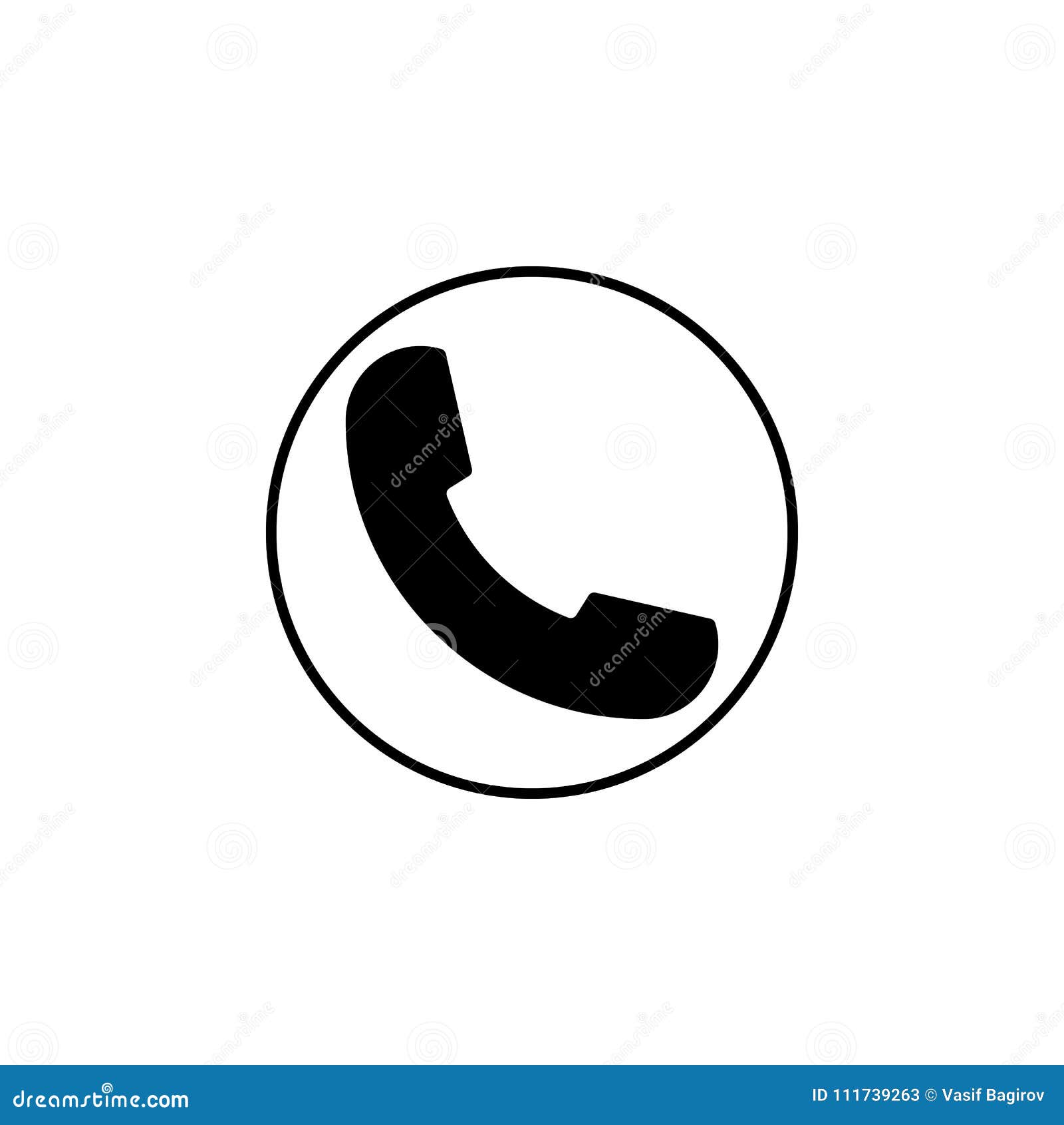 Telefone, ícone, telefone, ilustração stock. Ilustração de moderno ...