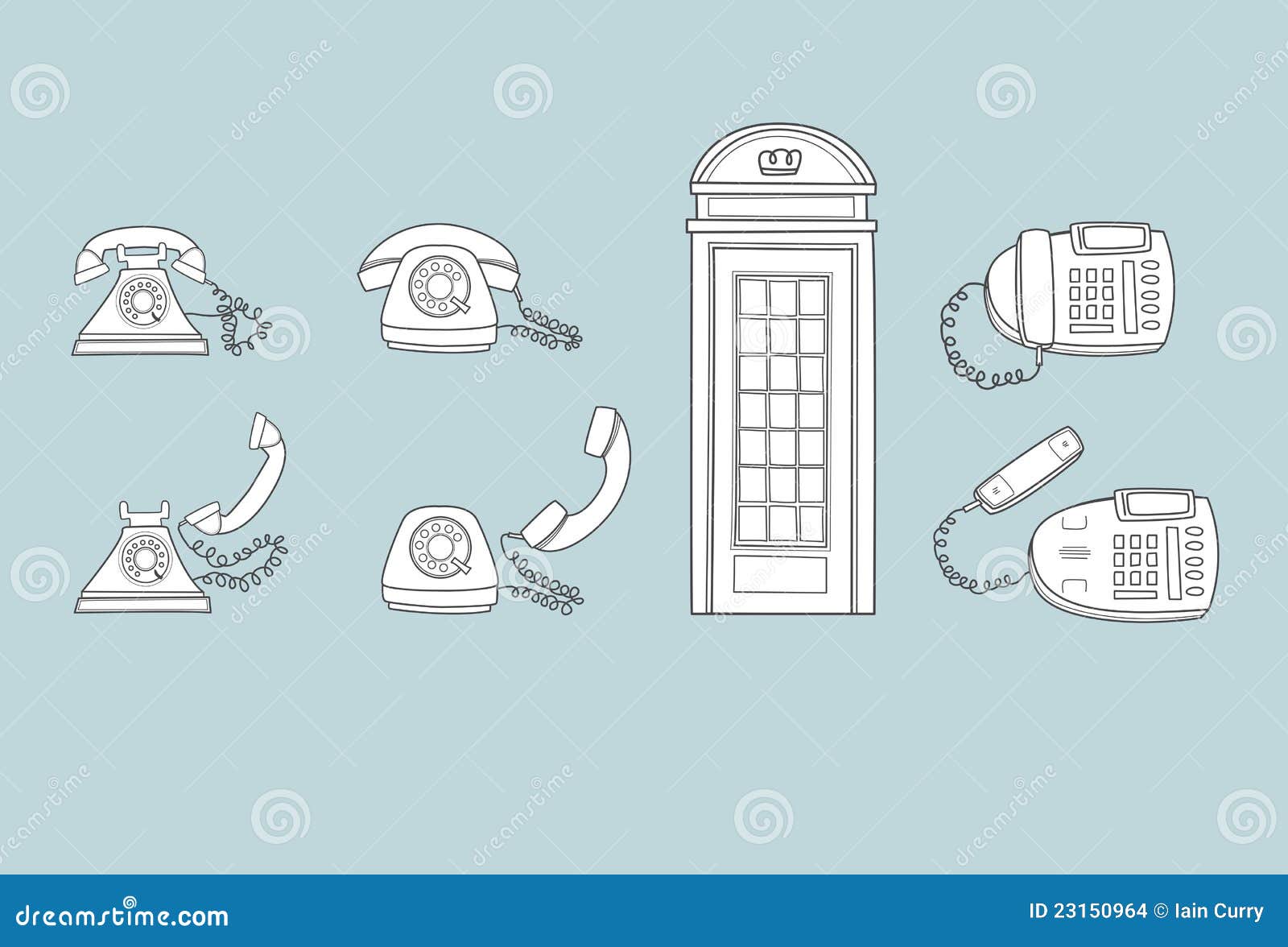 Telefone alt und neu vektor abbildung. Illustration von zeile - 23150964