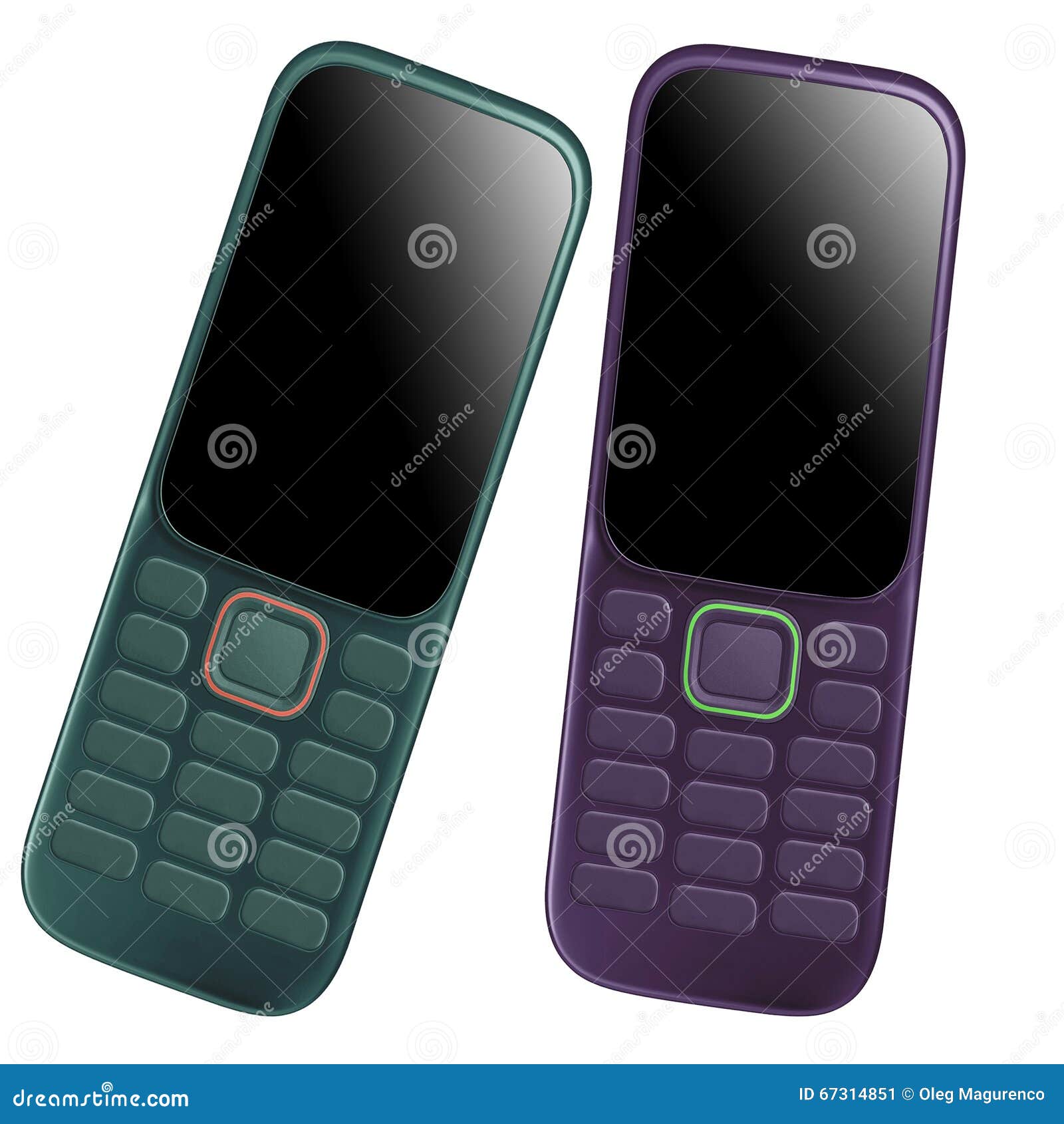 Telefone Celular Simples Isolado No Branco Imagem de Stock - Imagem de ...