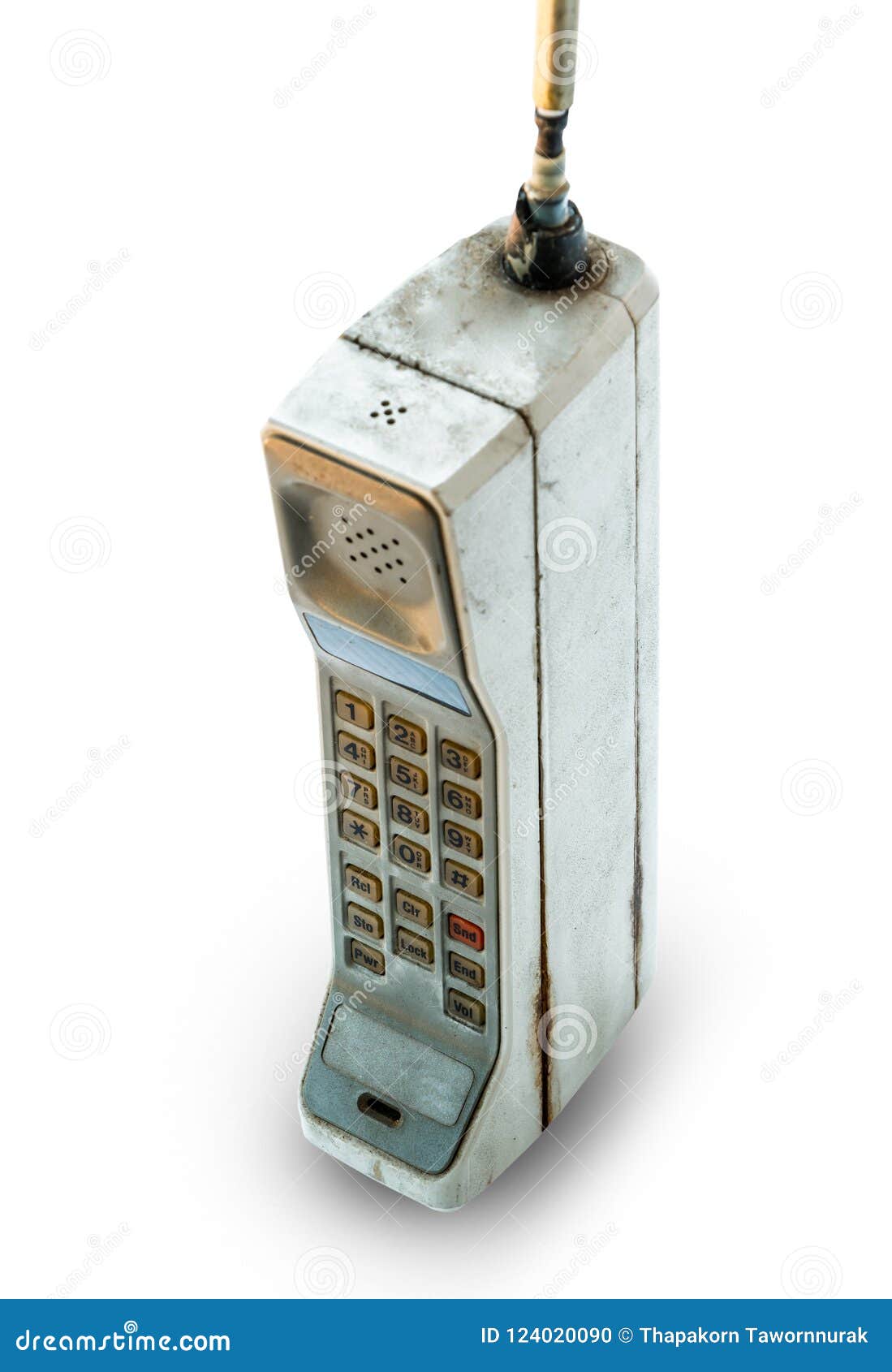 Telefone Celular Velho No Branco Foto de Stock - Imagem de turvo ...