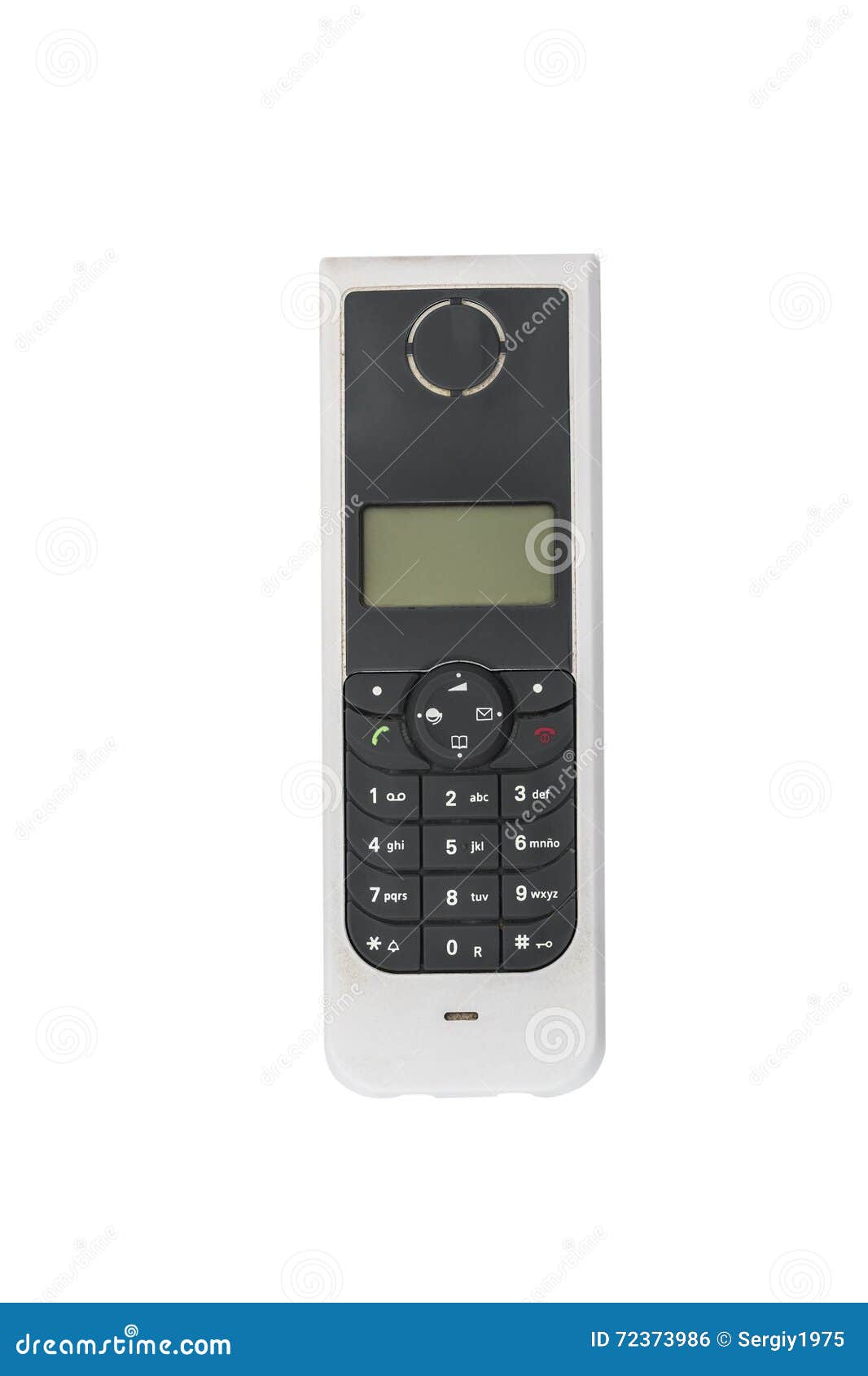 Telefone Da Linha Terrestre Isolado No Fundo Branco Foto de Stock ...
