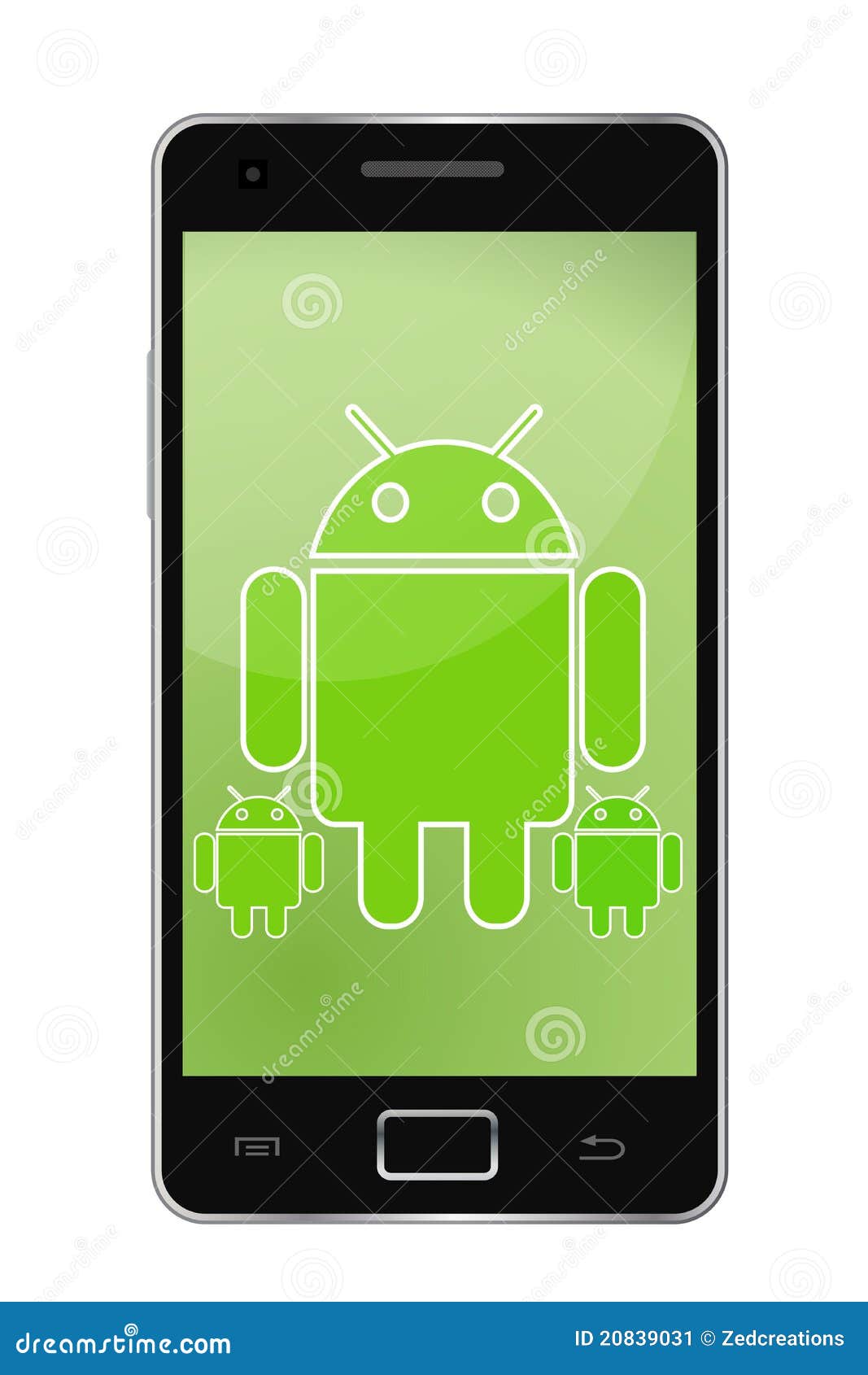 Telefone do Android foto editorial. Ilustração de objeto - 20839031