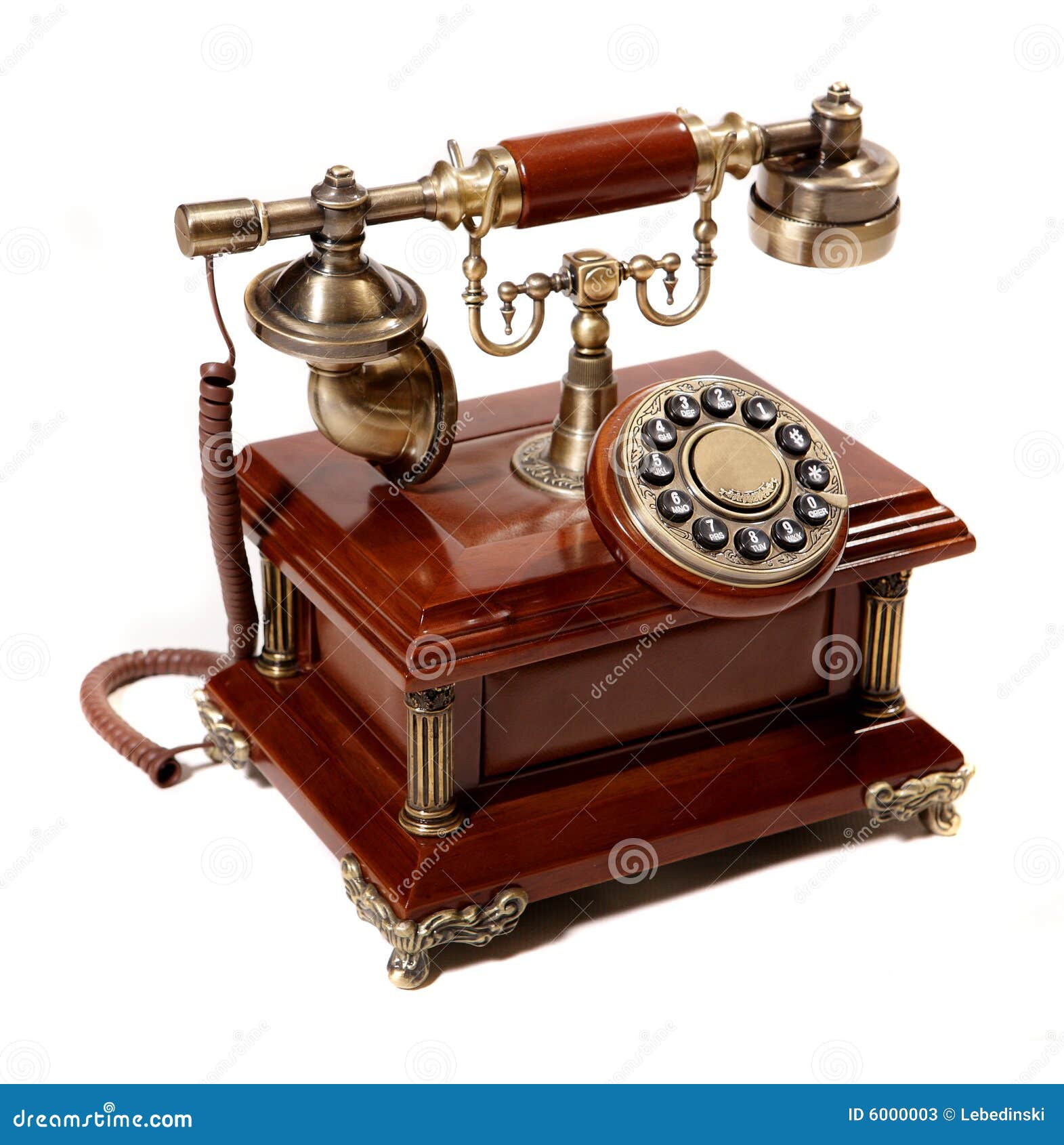 Telefone velho do vintage imagem de stock. Imagem de forma - 6000003