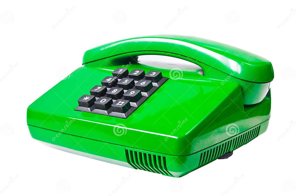 Telefone verde foto de stock. Imagem de seletor, denominado - 18318938