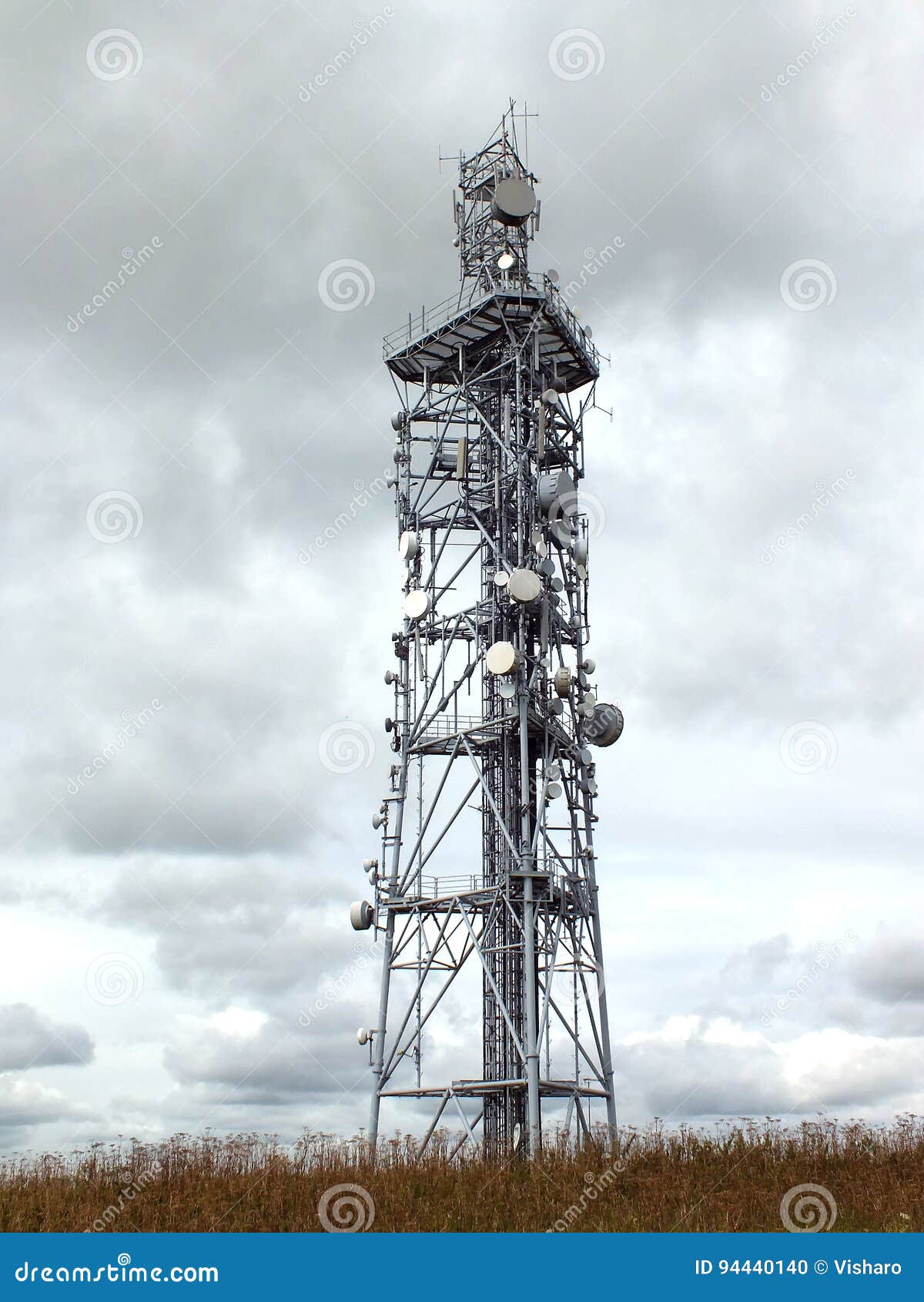 Telefonmast arkivfoto. Bild av mobil, telekommunikationar - 94440140