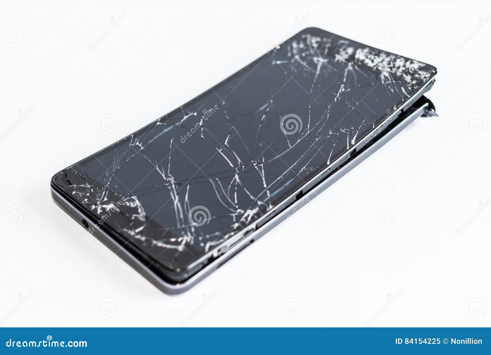 Telefono Cellulare Con Lo Schermo Rotto Immagine Stock - Immagine di ...