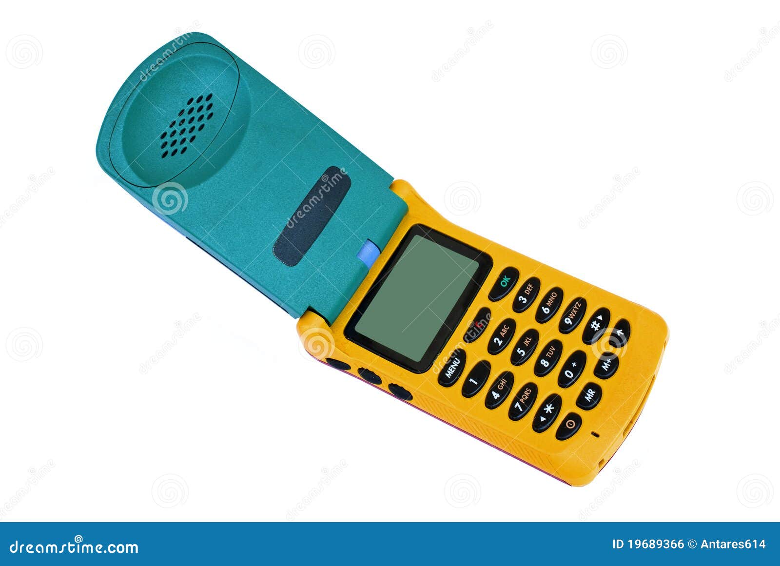 Telefono colorato fotografia stock. Immagine di colloquio - 19689366