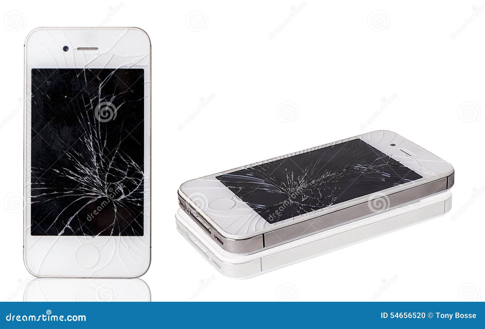 Telefono Rotto Delle Cellule Fotografia Stock - Immagine di telefono ...