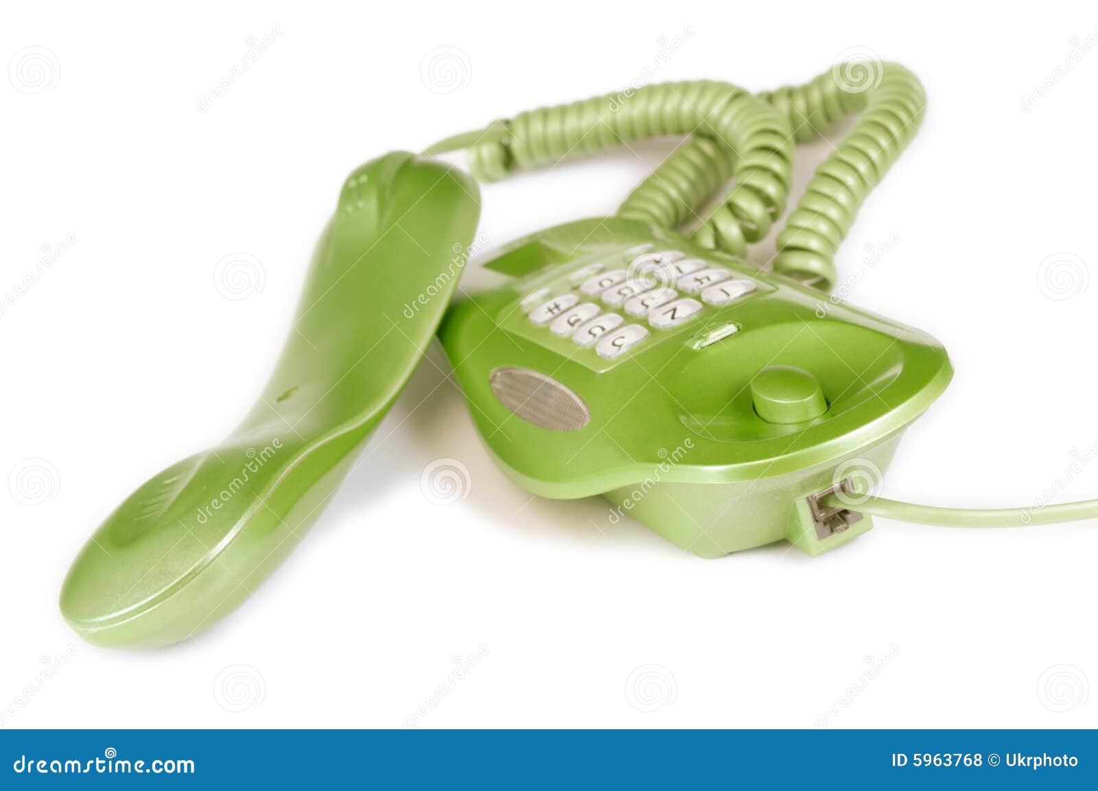 Telefono verde fotografia stock. Immagine di attesa, specifico - 5963768
