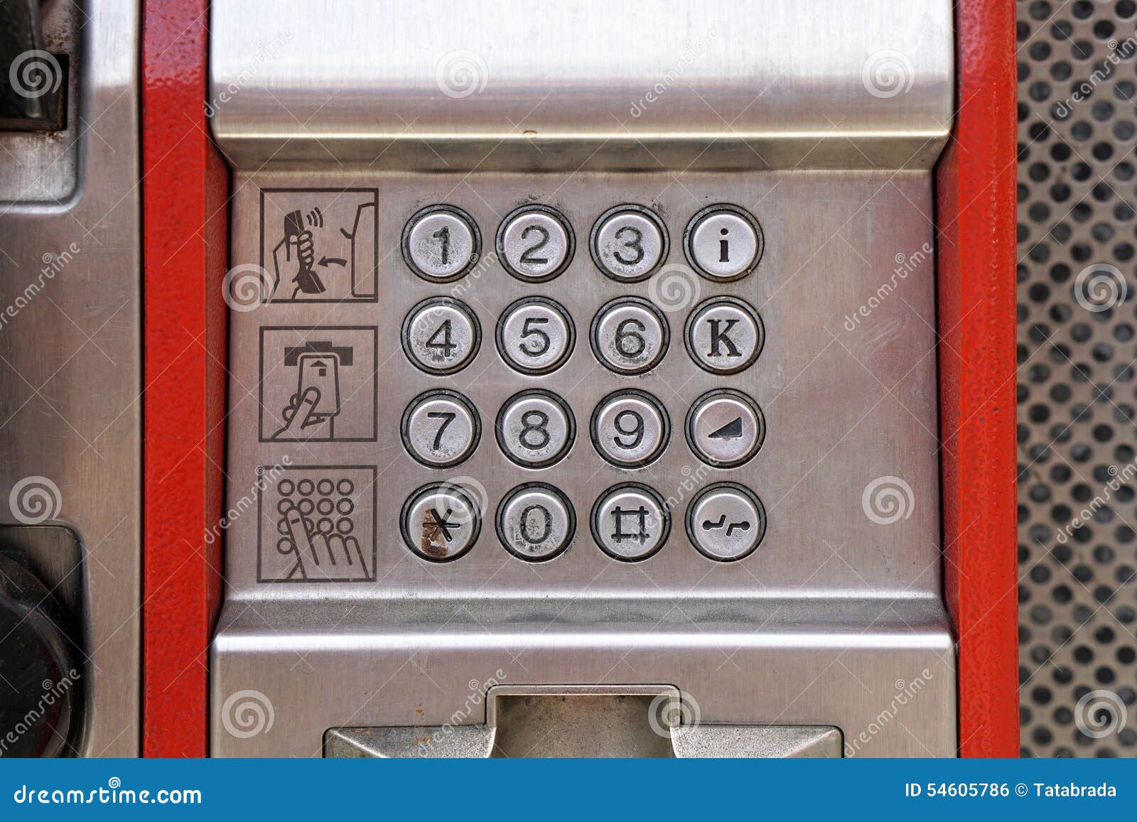 Telefontastatur stockfoto. Bild von verwendet, zahlen - 54605786