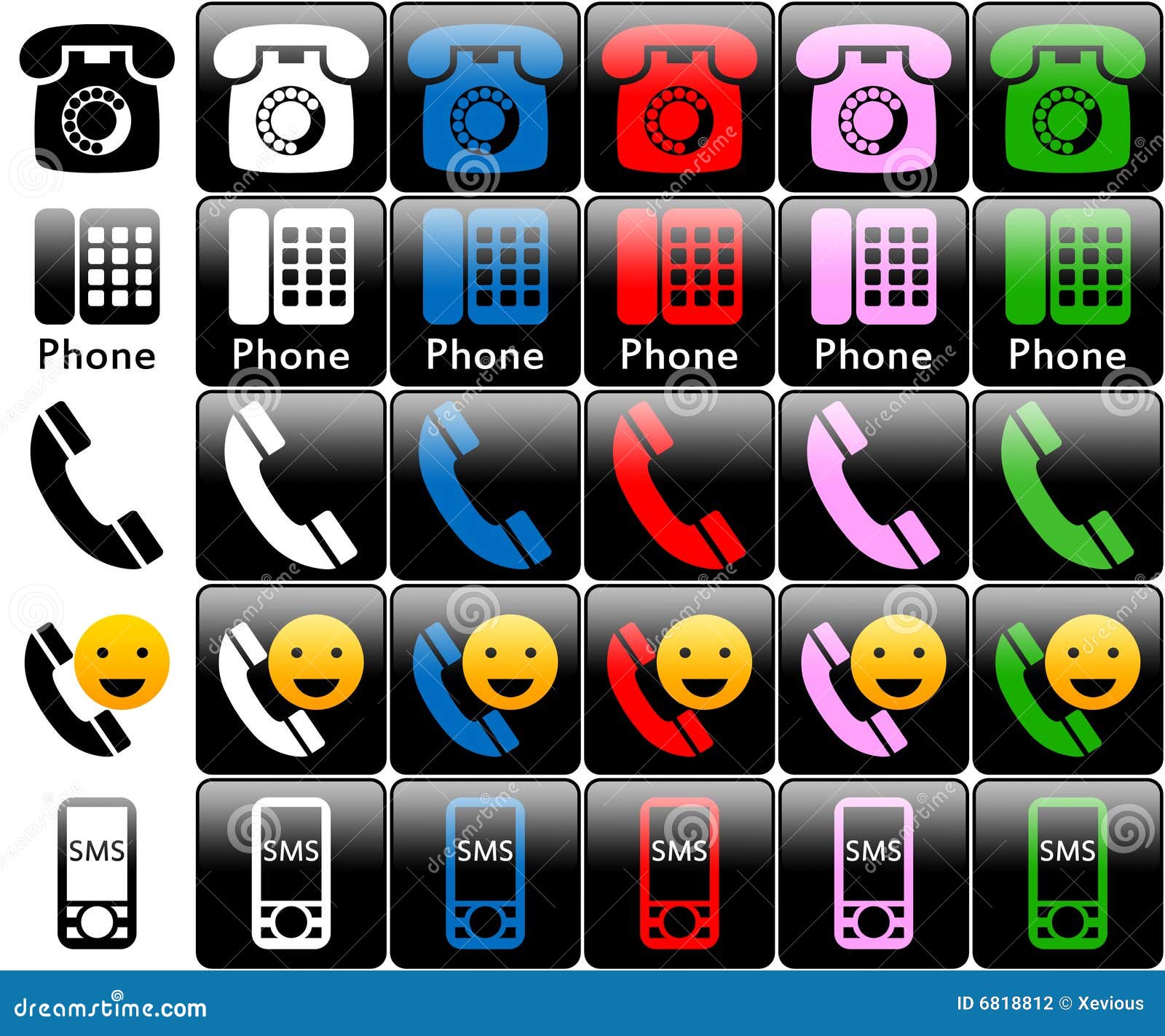 Telefonzeichen stock abbildung. Illustration von kontakt - 6818812