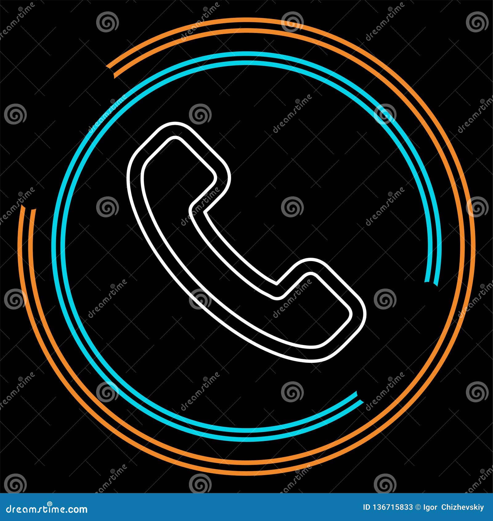 Telefonzeichen-Ikone Call-Center, Kommunikation Vektor Abbildung ...