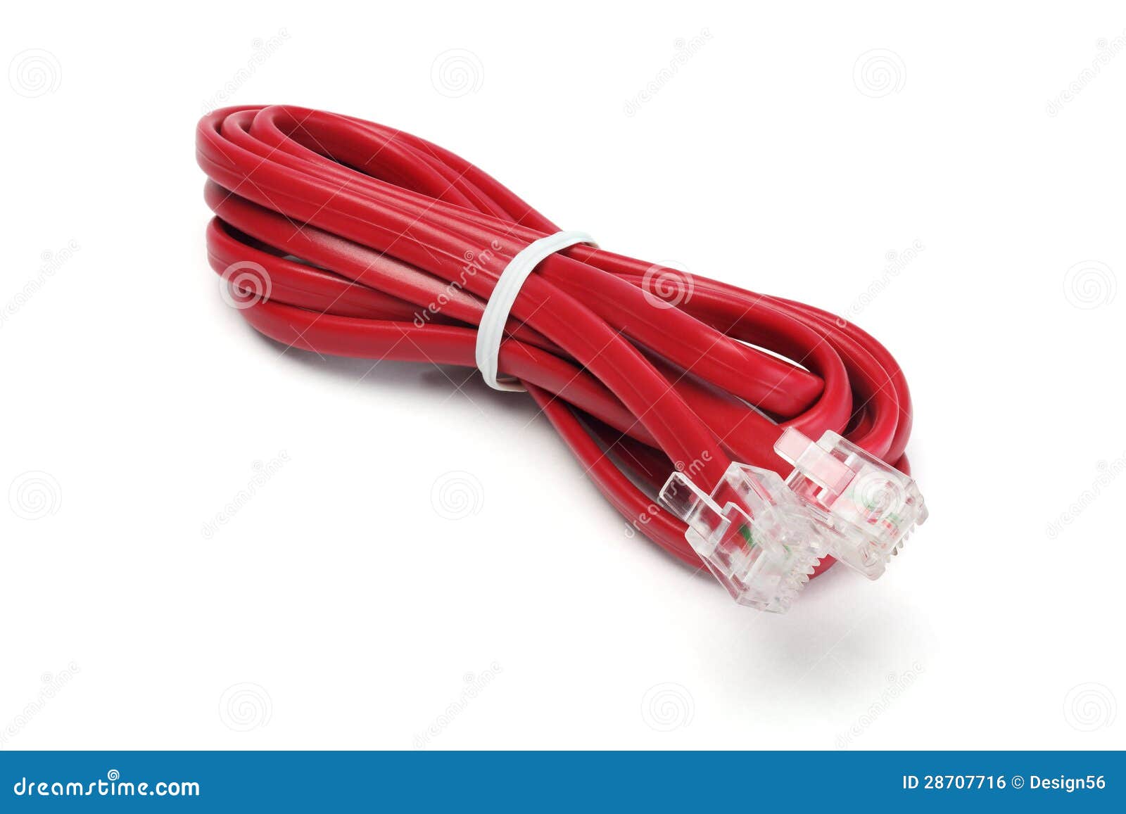 Telefoon En De Kabel En De Schakelaars Van De Modem Stock Foto - Image ...