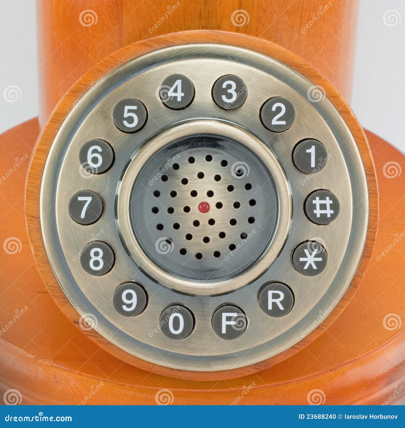 Telefoon met de oude stijl stock foto. Image of ronde - 23688240