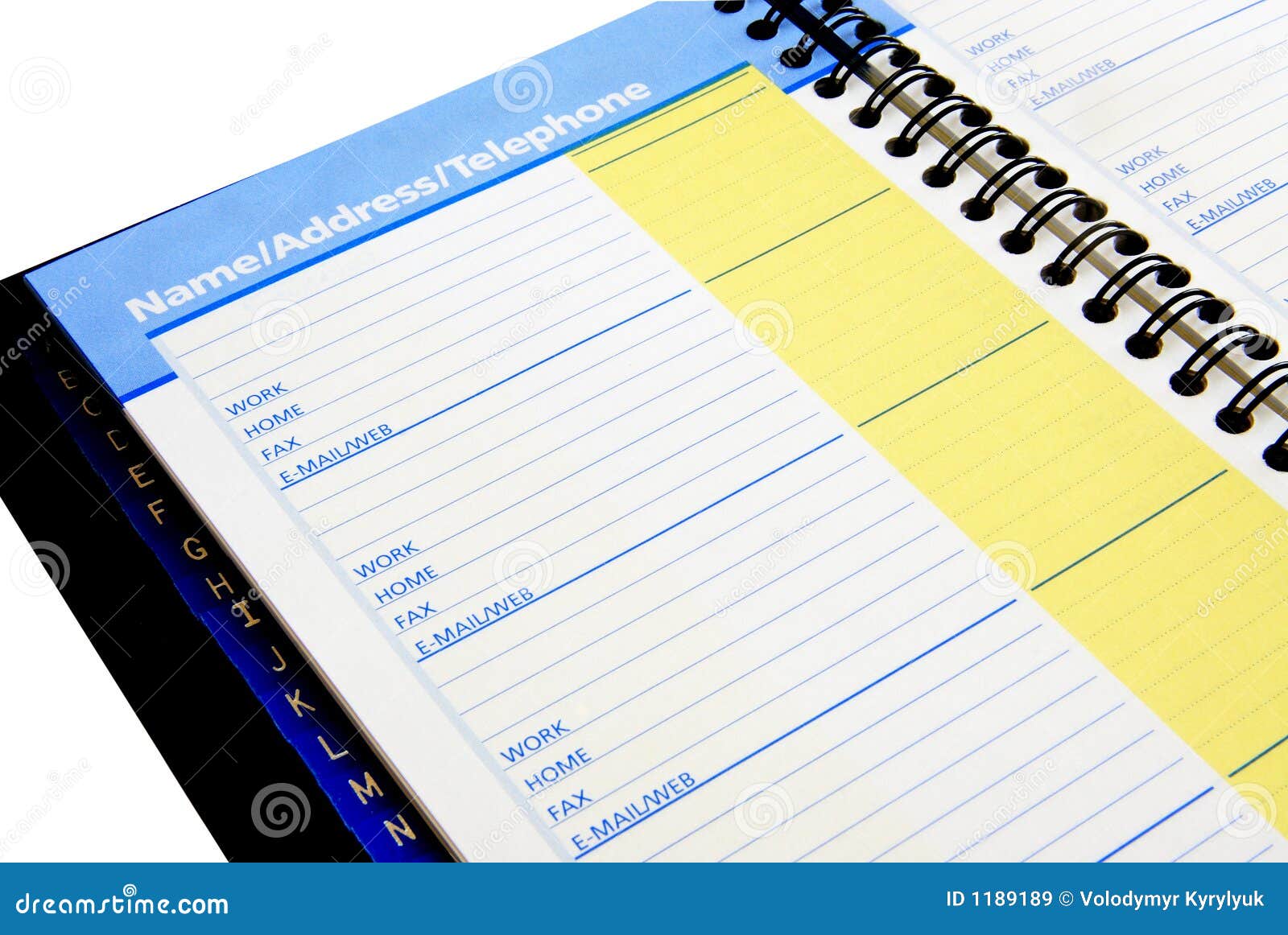Telefoonboek stock afbeelding. Image of planning, plan - 1189189