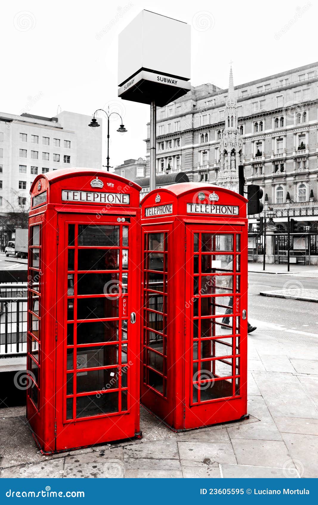Telefooncellen, Londen, Het UK. Stock Afbeelding - Image of kapitaal ...