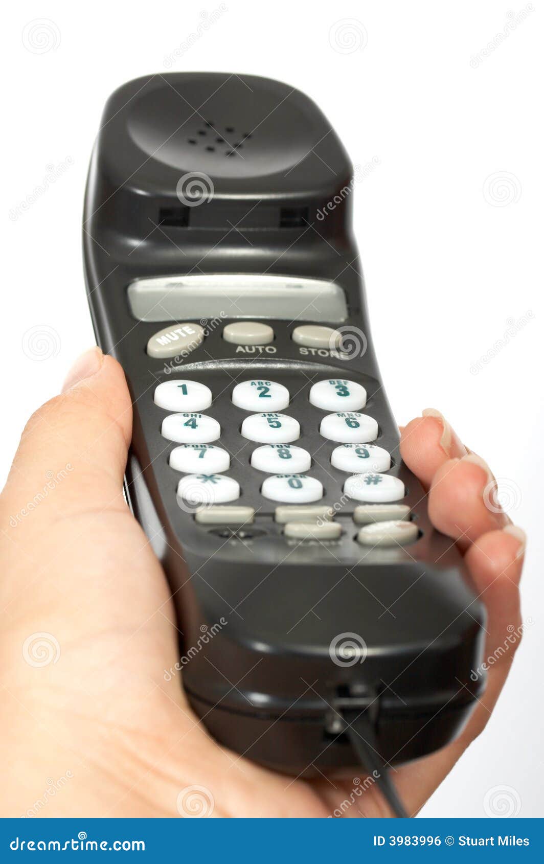 Telefoongesprek stock foto. Image of ontvanger, mededeling - 3983996