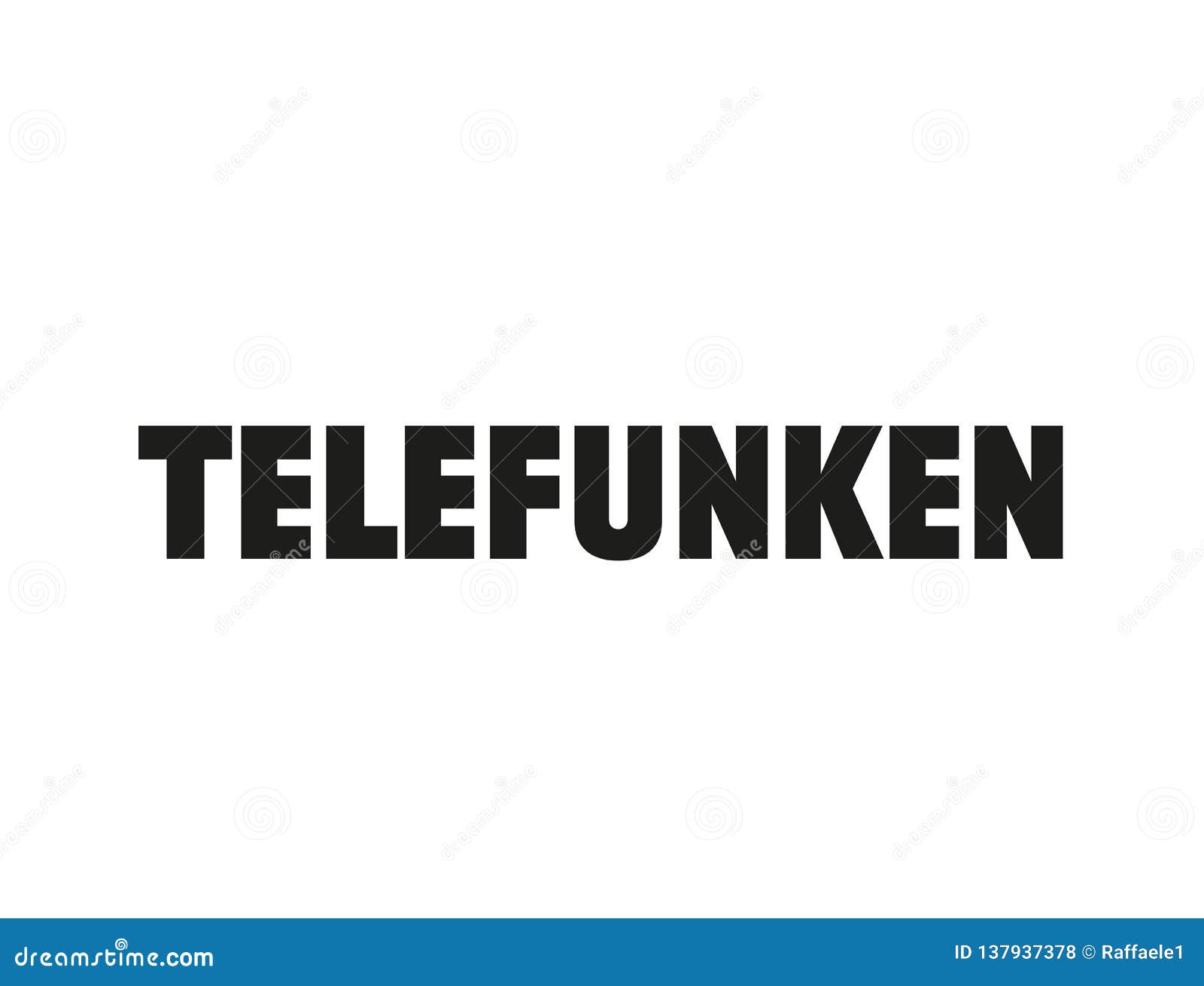 Telefunken-Logo redaktionelles stockfoto. Illustration von fernsehen ...