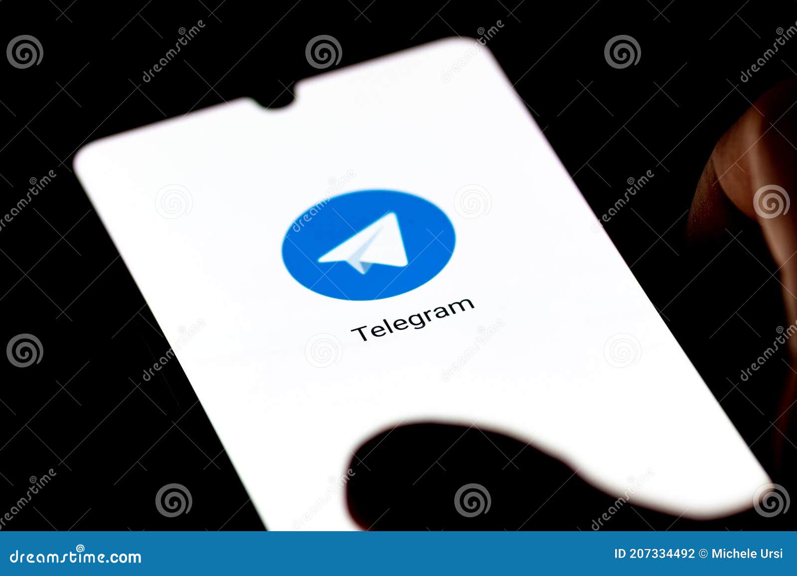 Telegram App, Displayed on the Screen Editorial Photography - Image of ...