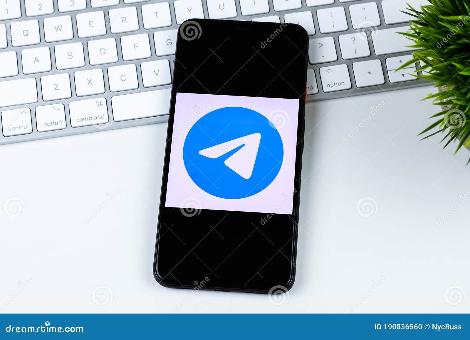 Telegram App Logo on a Smartphone Screen. Editorial Image - Image of ...