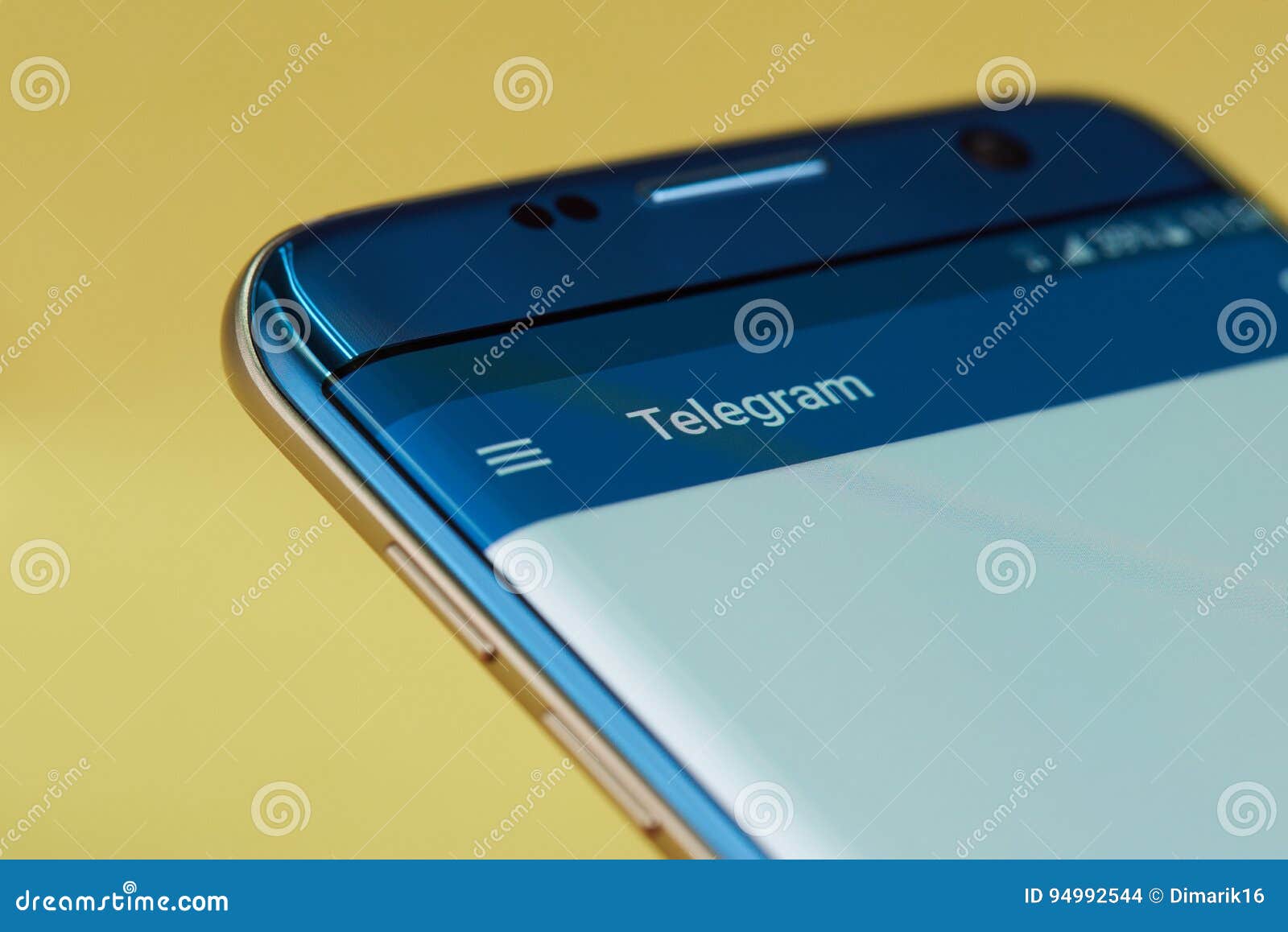 Telegram application menu editorial stock image. Image of design - 94992544