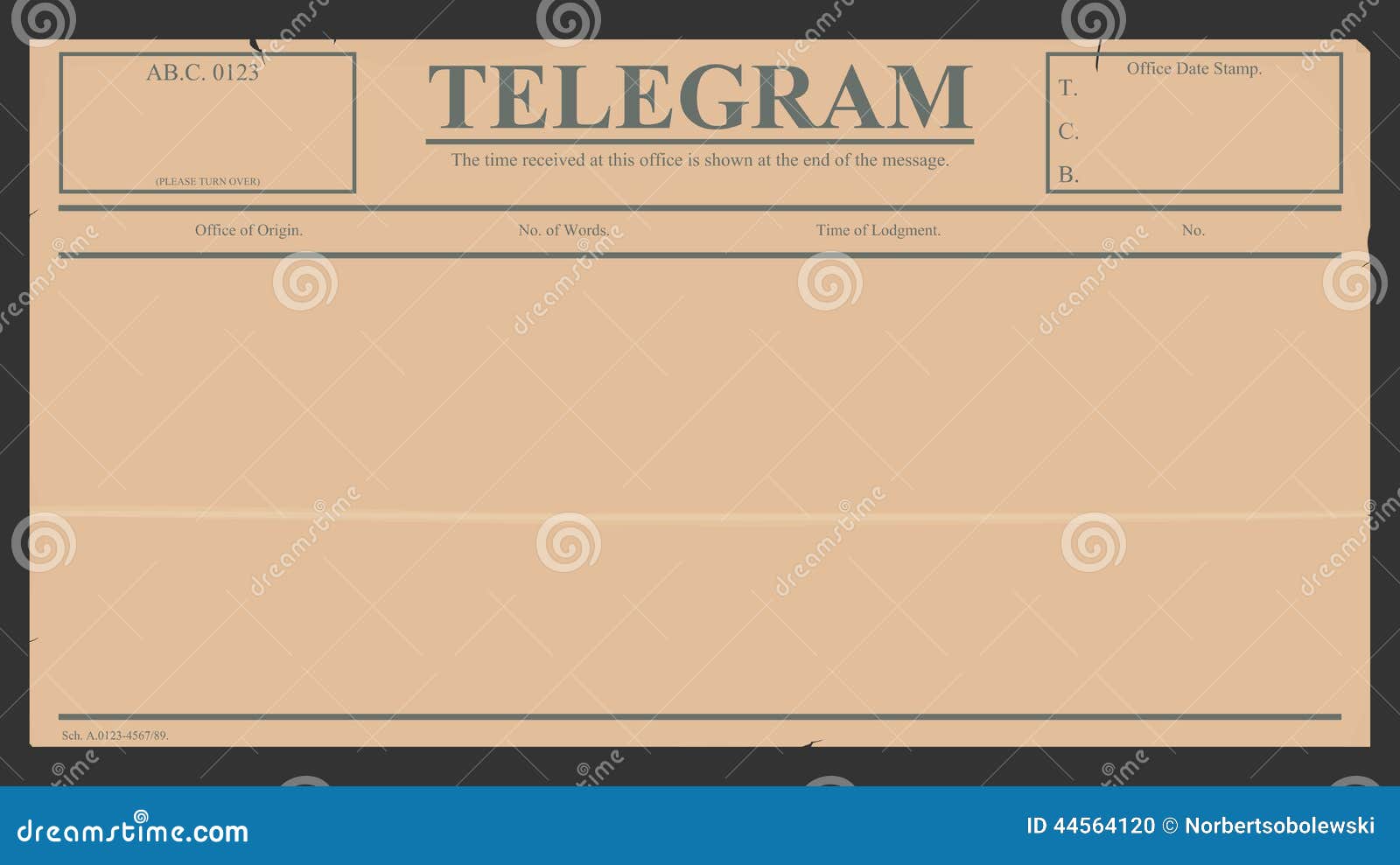 Telegram stock vector. Illustration of correspondence - 44564120