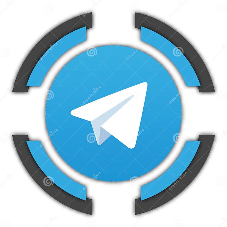 Telegram button editorial image. Illustration of button - 142417625