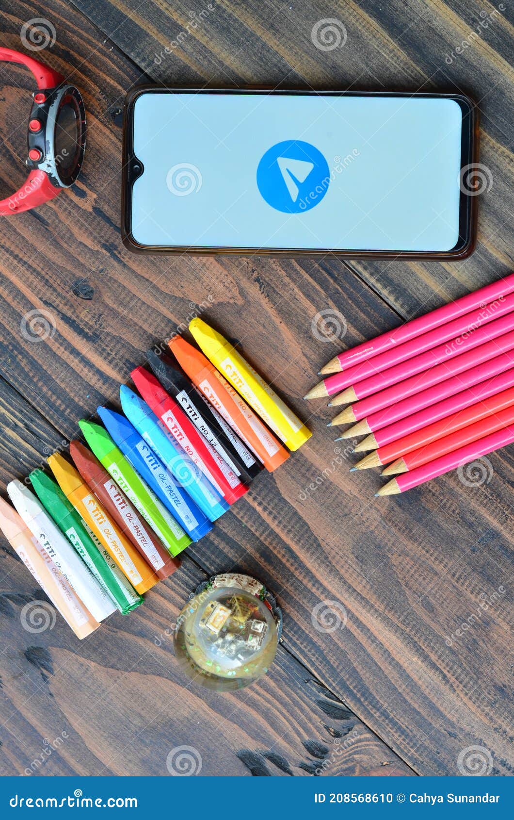 Telegram Chat App on Smartphone, Popular Chat App in the World Wide ...