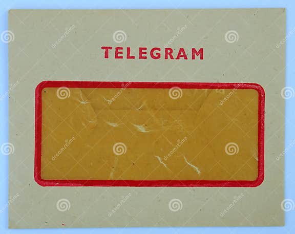 Telegram - envelope stock image. Image of letters, brown - 35726829