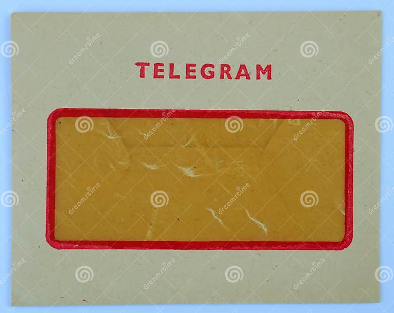 Telegram - envelope stock image. Image of letters, brown - 35726829