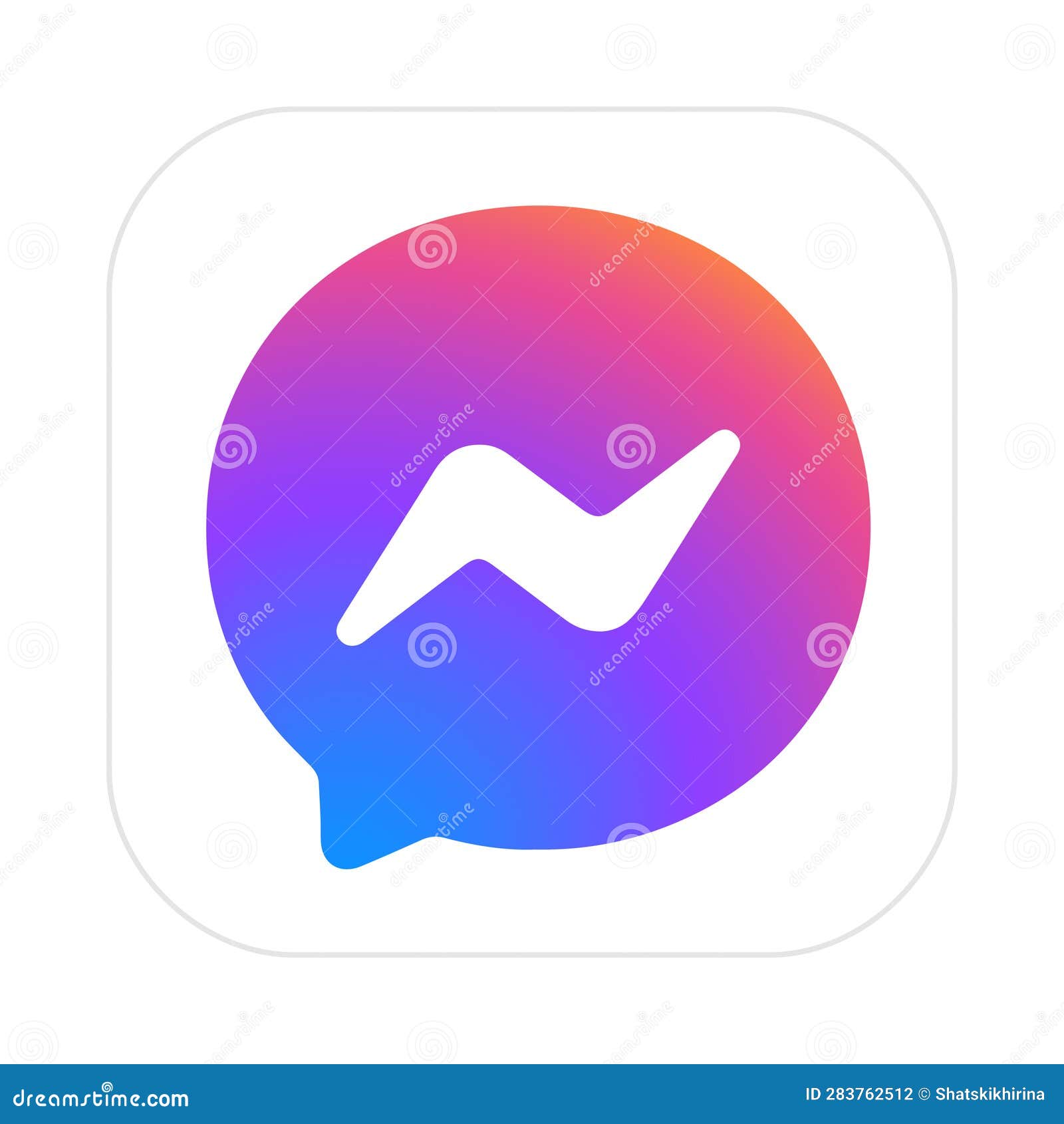 Messenger App Icon. Facebook, Meta Platforms. Editorial Photography ...