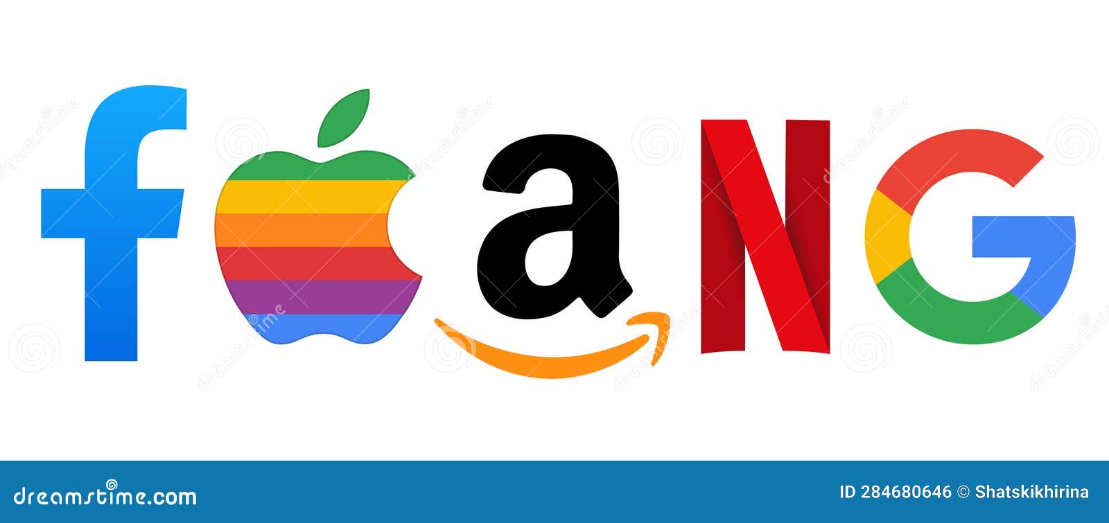 FAANG Technology Companies. Major, Highly Successful US Tech Companies ...