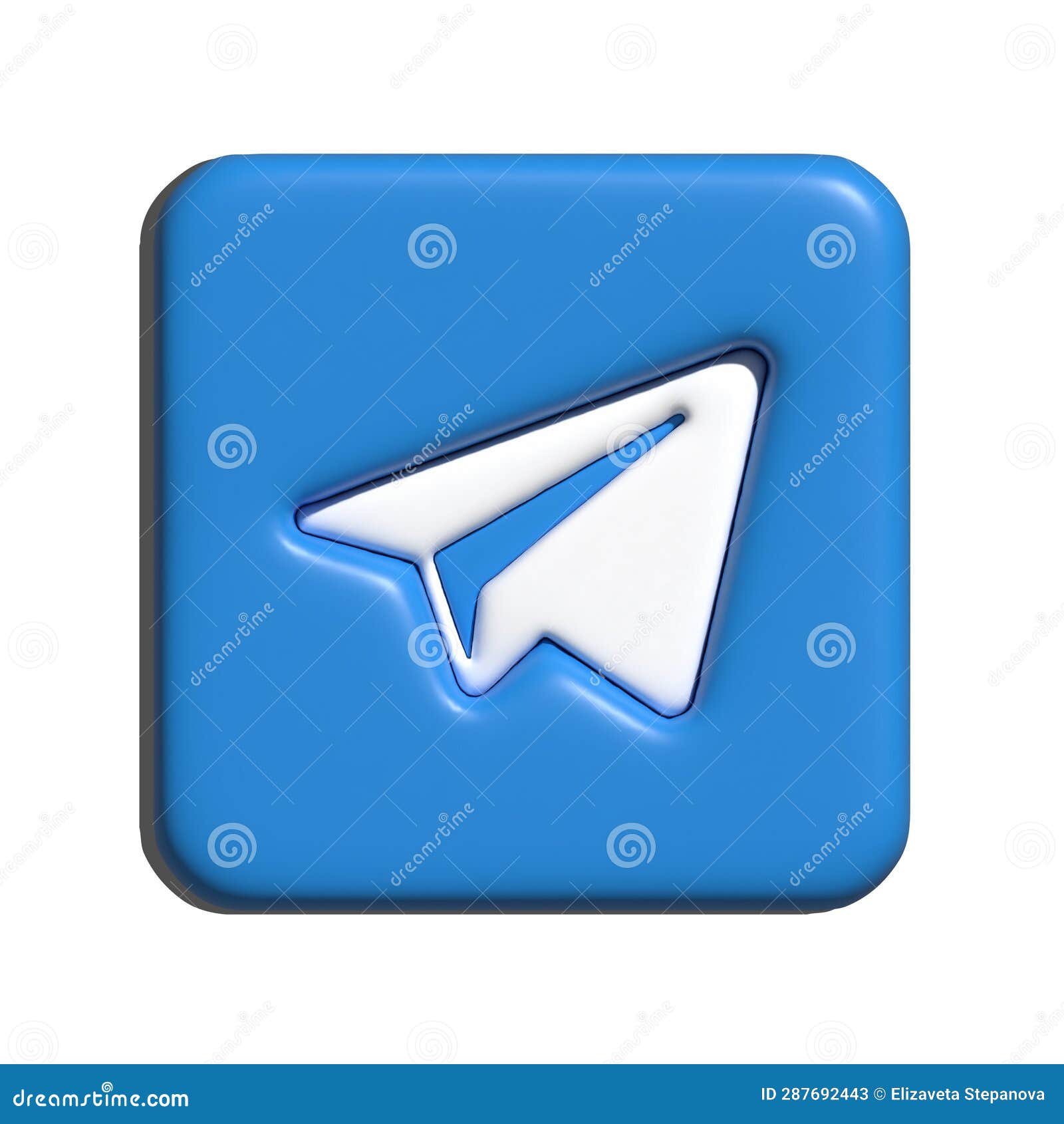 Telegram icon editorial stock photo. Illustration of symbol - 287692443