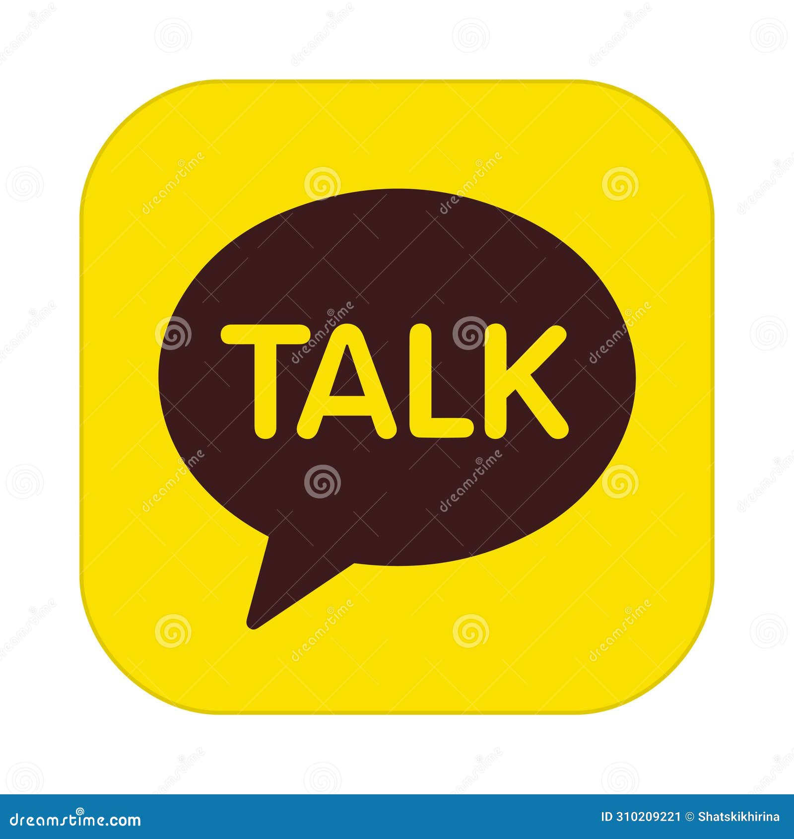 Kakaotalk App Icon. Korean Messenger for Voice and Video Calls ...