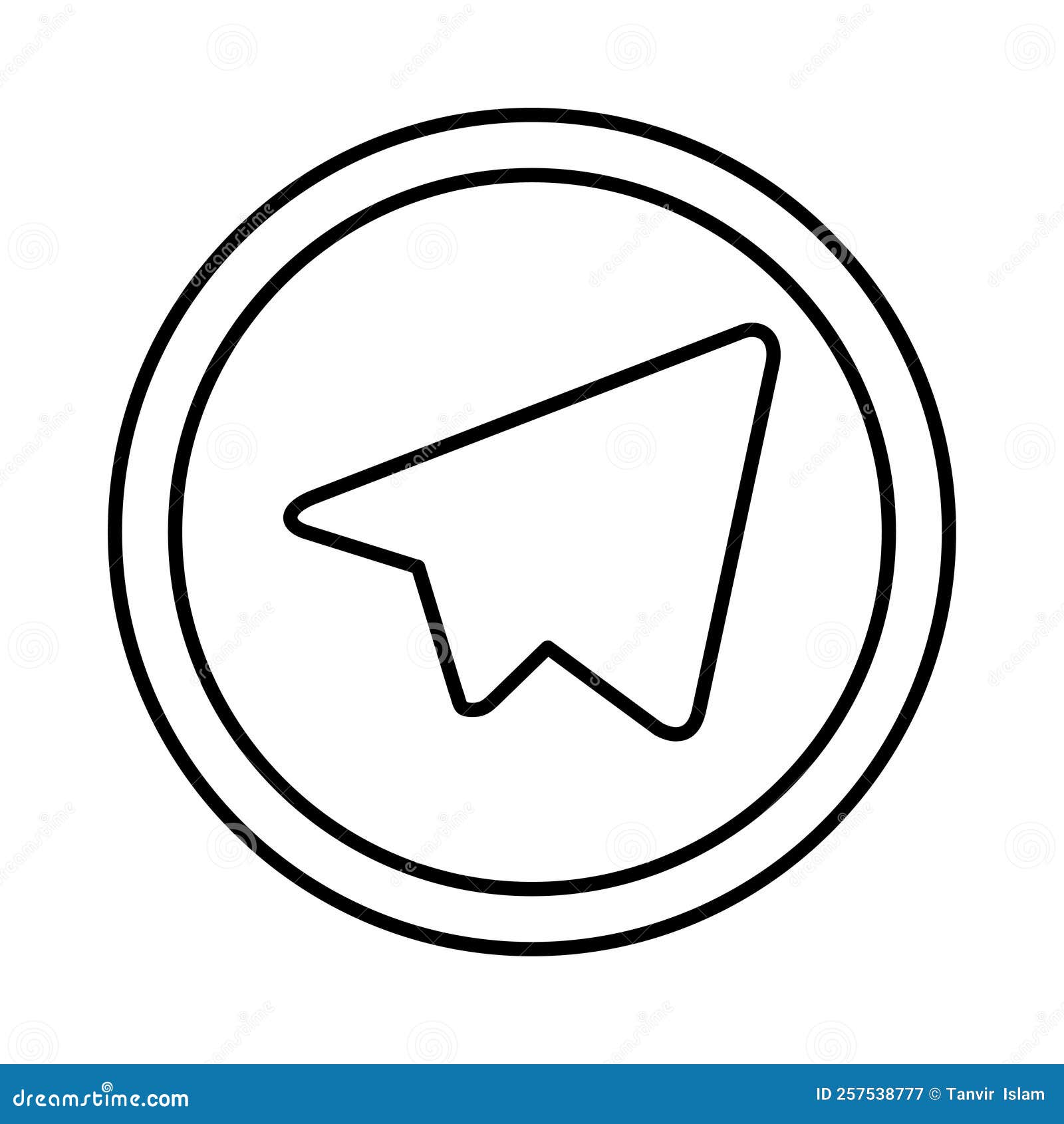 Telegram Icon editorial photography. Illustration of network - 257538777