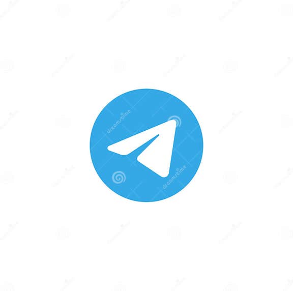 Telegram Icon Design for Chat App for Smartphones. Vector Illustration ...