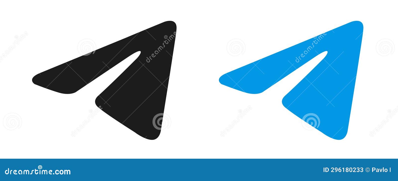 Telegram Logo, Telegram Button Icon Set, Instant Messenger Logo of ...