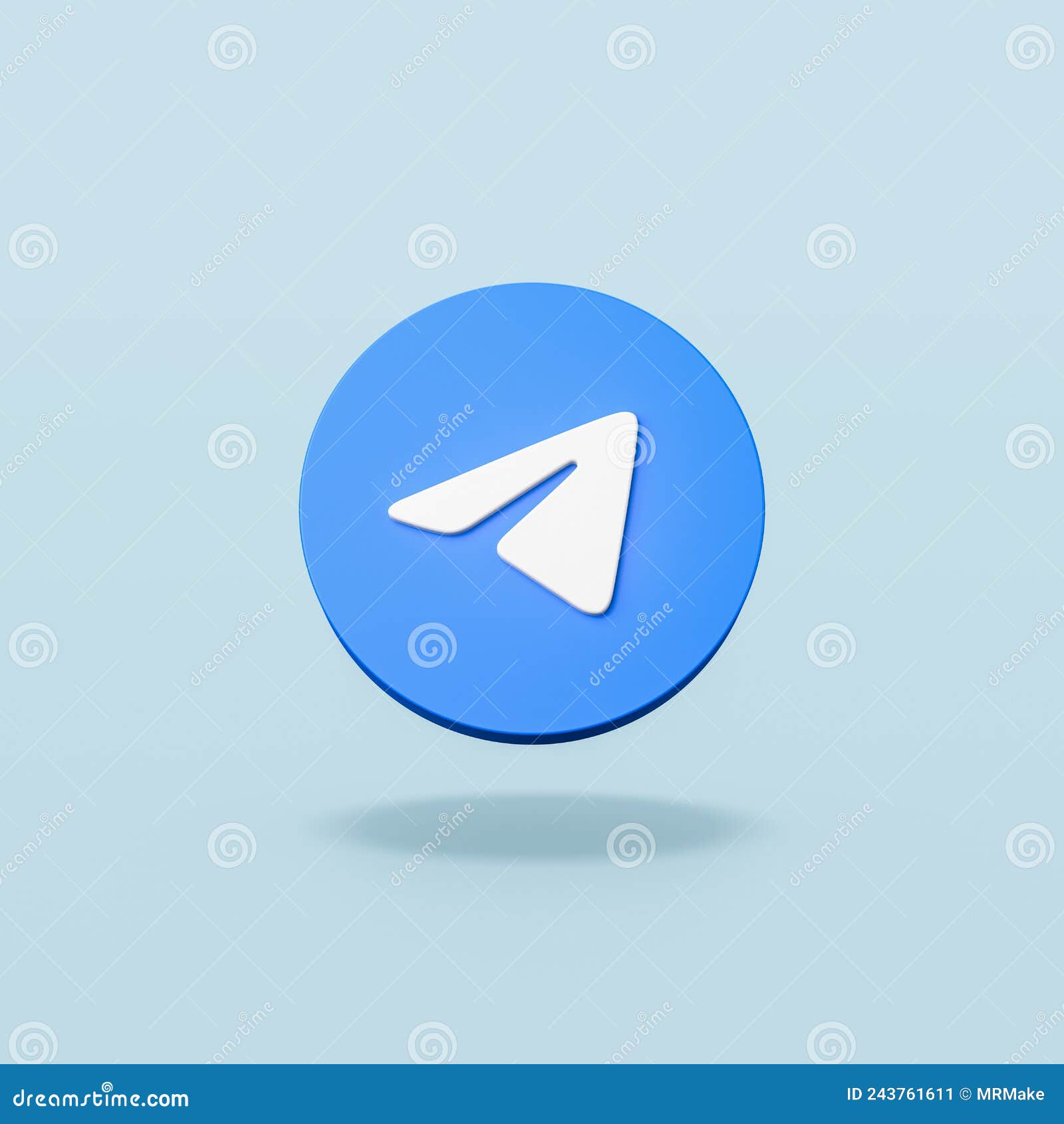 Telegram, Logo on Flat Blue Background Editorial Photo - Illustration ...
