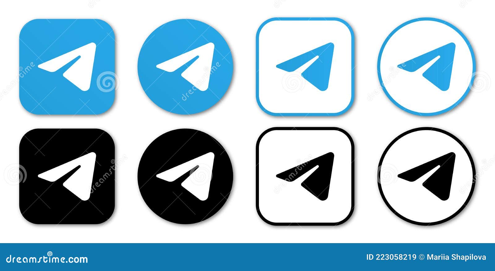 Telegram Logo Spotlighted On Black Background Editorial Image ...