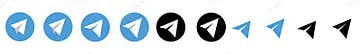 Telegram Logo. Telegram Button Editorial Image - Illustration of logo ...